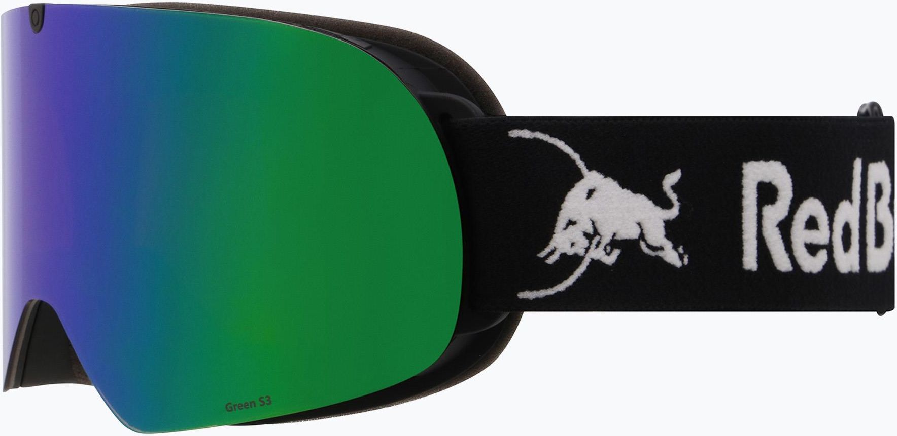 Red Bull Spect Gogle Narciarskie Rush Matt Black/Brown With Green ...