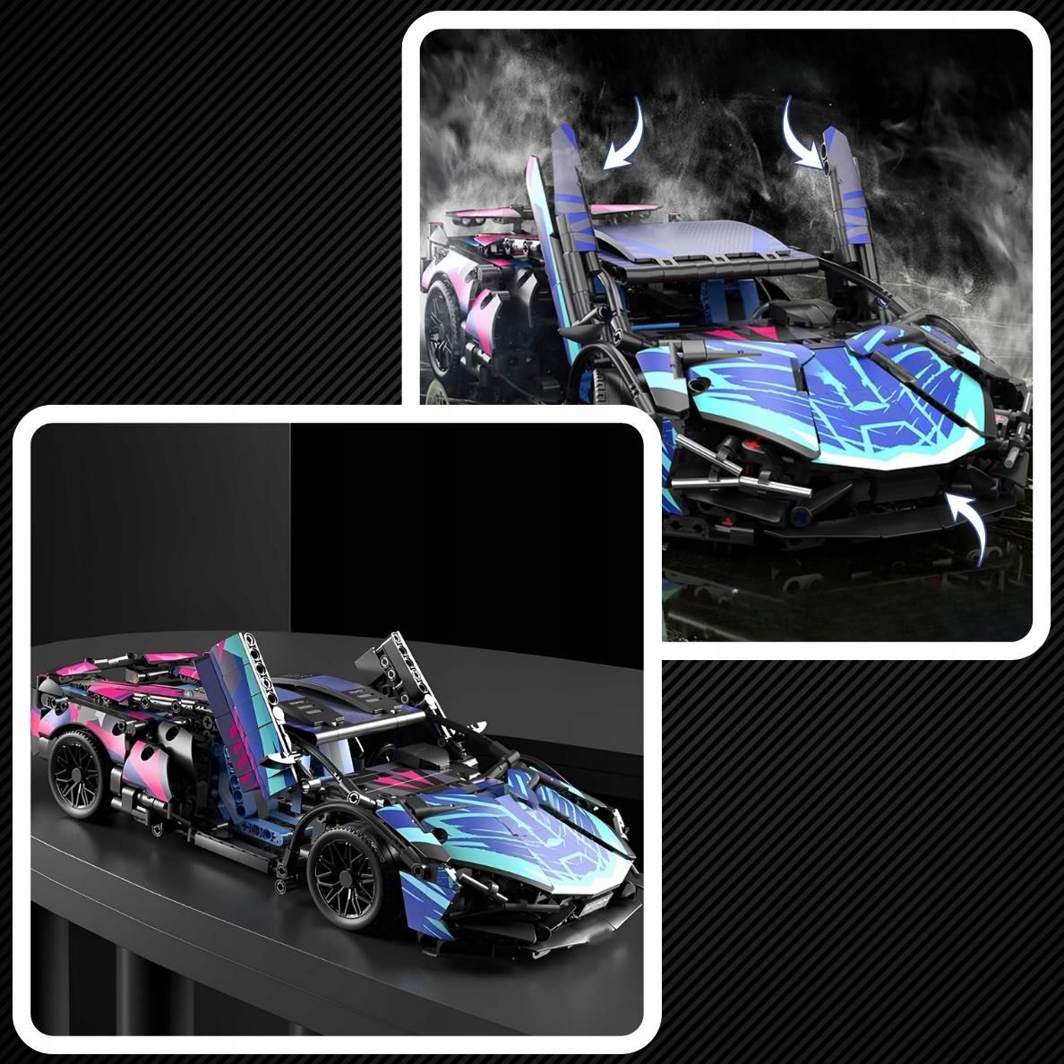 Memflow Klocki Samochód Sportowy Lamborghini Z Klocków Układanka ...