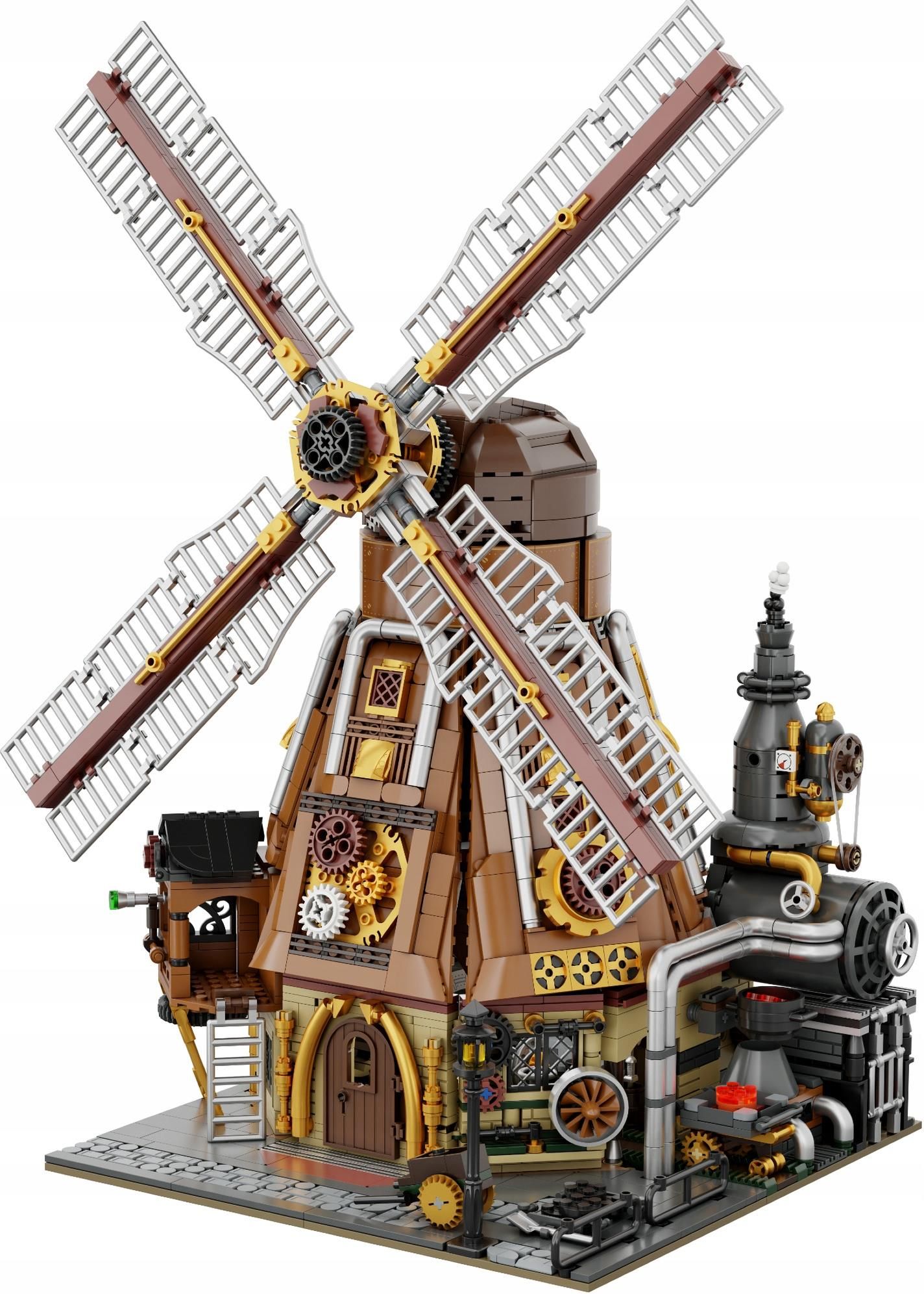 Pantasy Klocki Konstrukcyjne Wiatrakowy Warsztat Steampunk Windmil ...