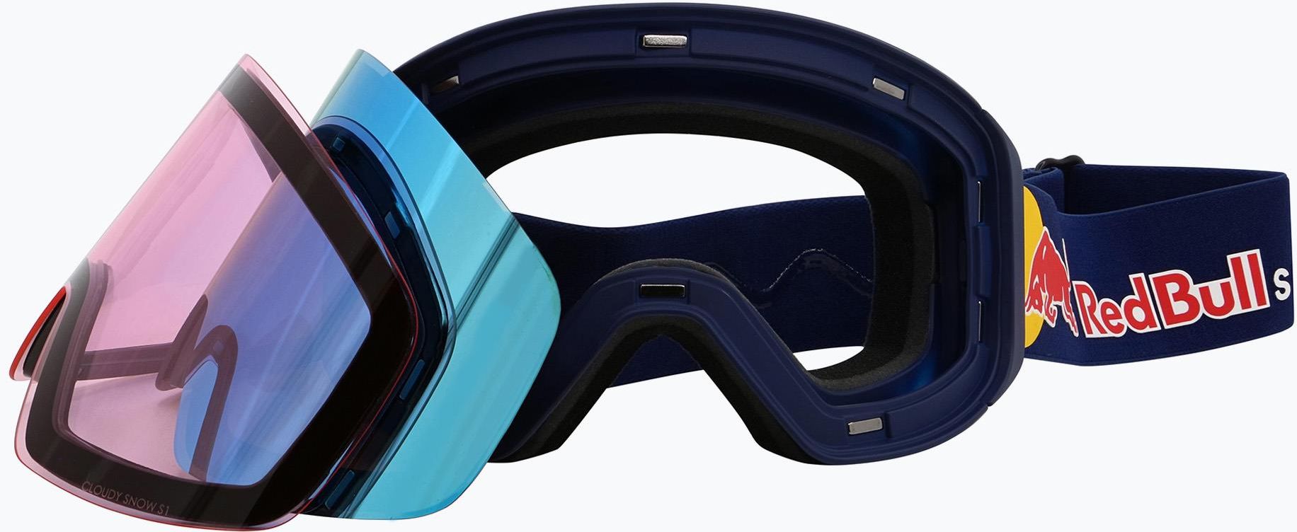 Red Bull Spect Gogle Narciarskie Jamm Matt Blue/Smoke With Blue Mirror ...