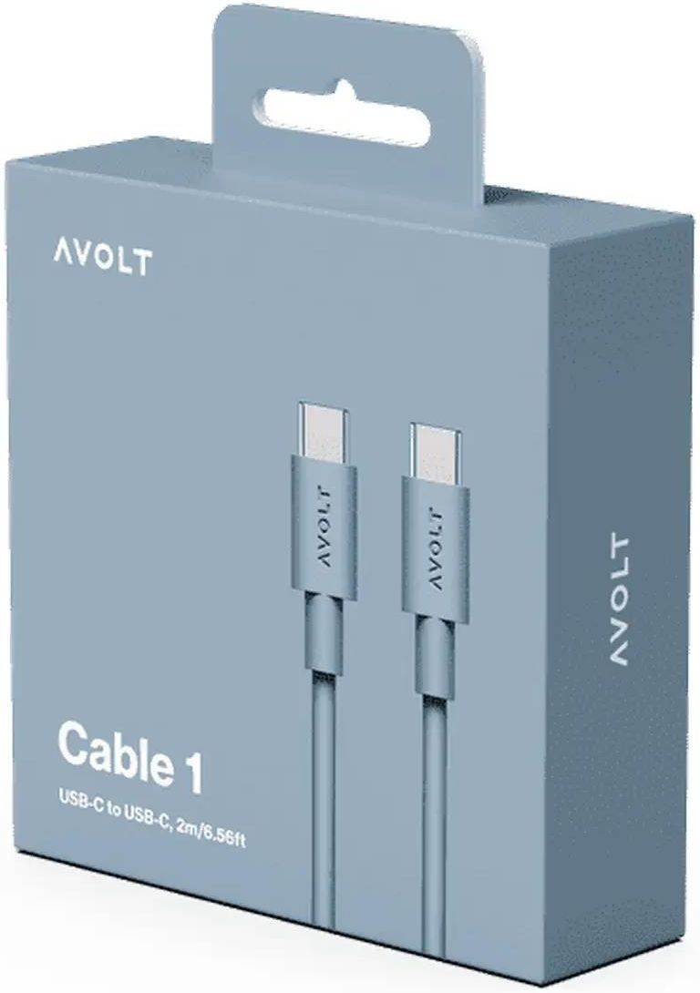 Avolt - Kabel USB-C do USB-C Cable 1 – niebieski, 2 m, 100 W - Opinie i ...