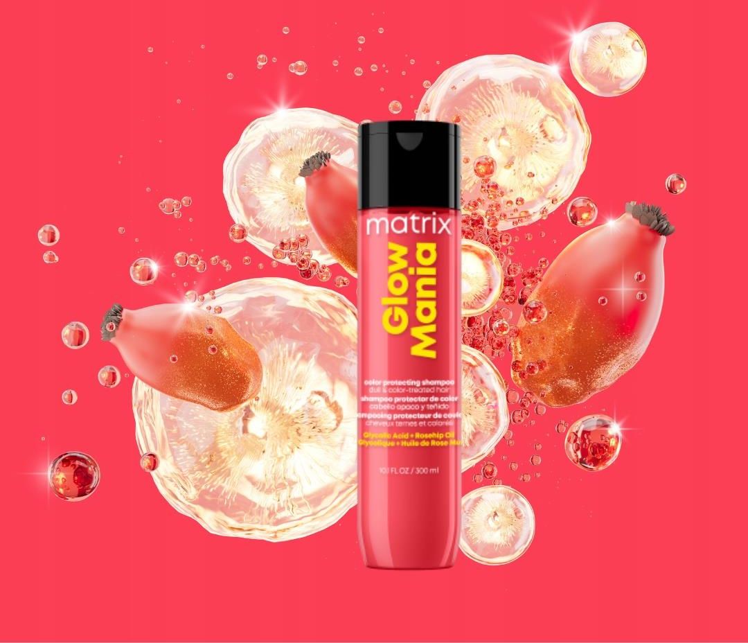 Matrix Glow Mania Szampon + Odżywka Ułatwiająca Rozczesywanie + Spray ...