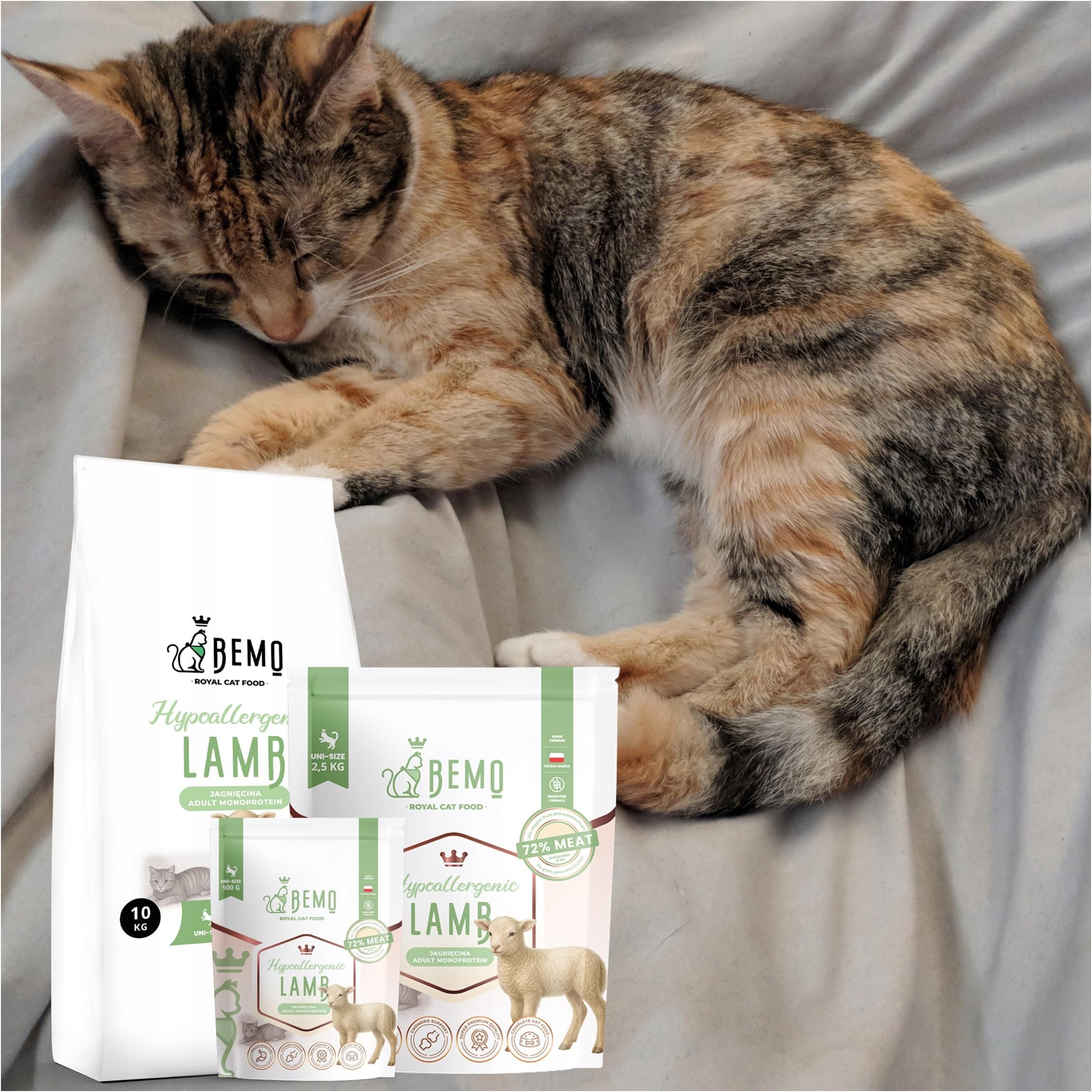 Karma Bemo Cat Hypoallergenic Karma Sucha Dla Kota Z Jagnięciną 500G ...
