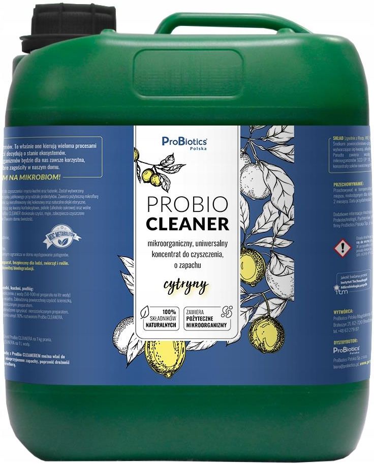 Probiotics Polska Probio Cleaner (Cytrynowy) Naturalny Probiotyczny ...