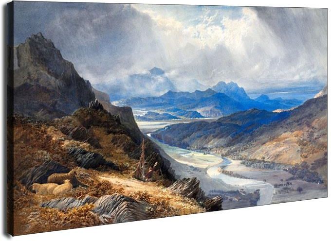 Galeria Plakatu A View From Moel Cynwich Looking Over The Vale Of Afon ...