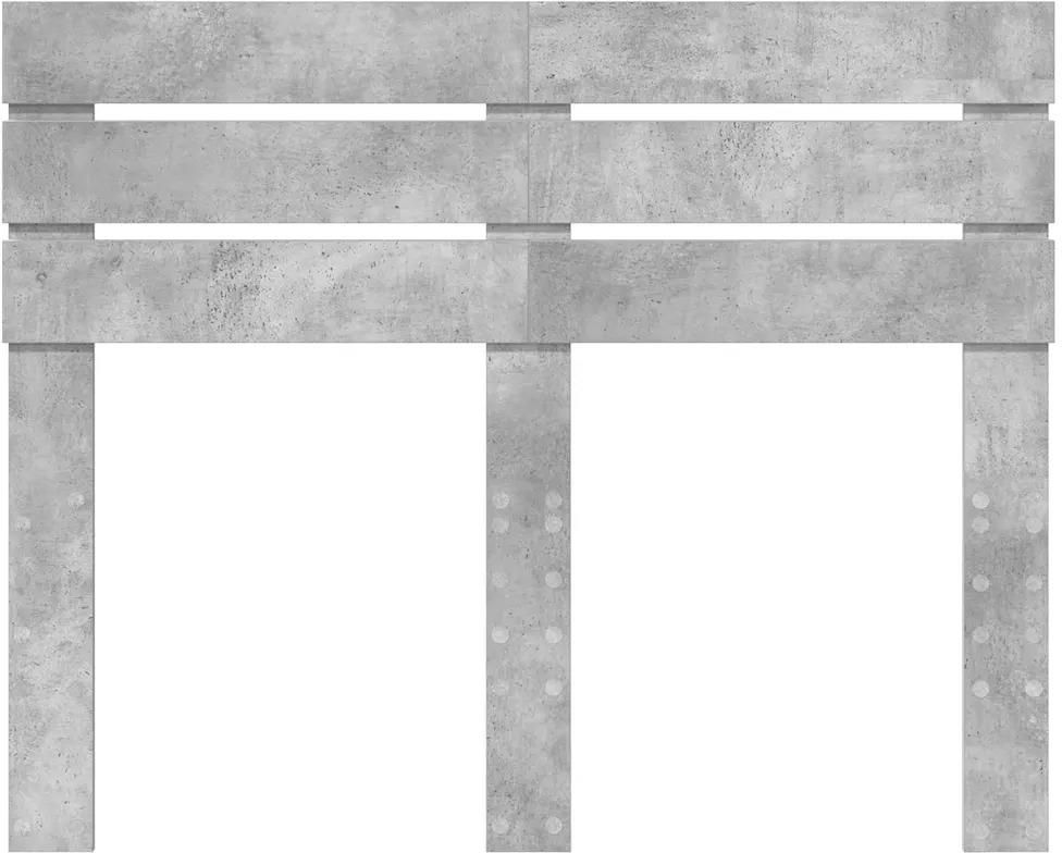 VidaXL Zagłówek Betonowy Szary 120cm Materiał Drewnopochodny (888216 ...