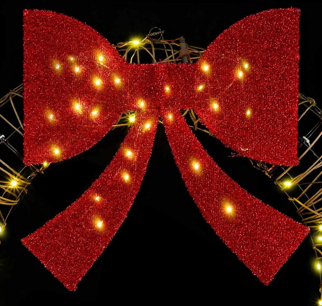 VidaXL Wianek Z 80 Diodami Led Ciepła Biel 90cm Rattan (42019140 ...