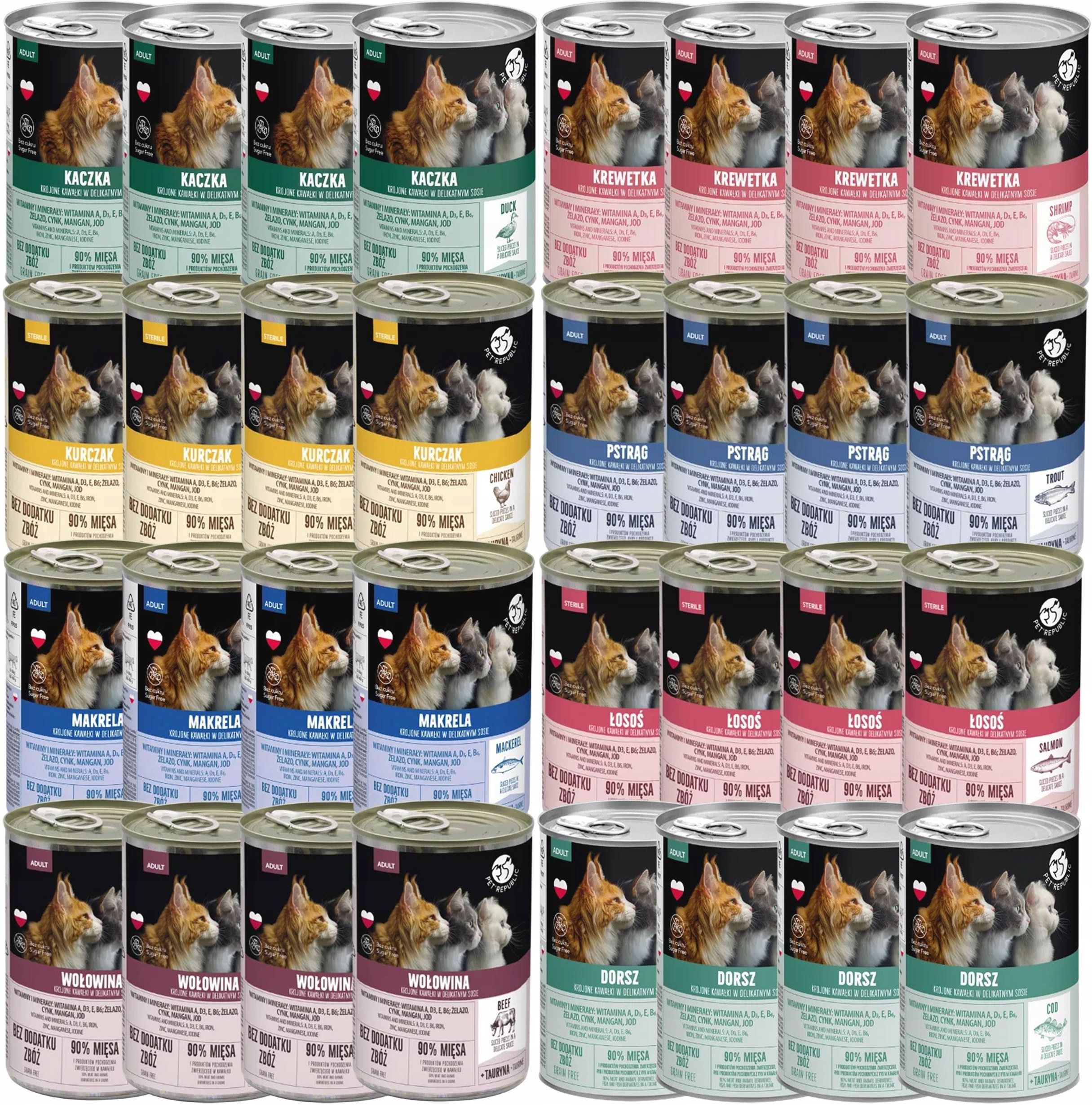 Karma Pet Republic Karma Mokra Dla Kota Mix Smaków 32X400G - Ceny i ...