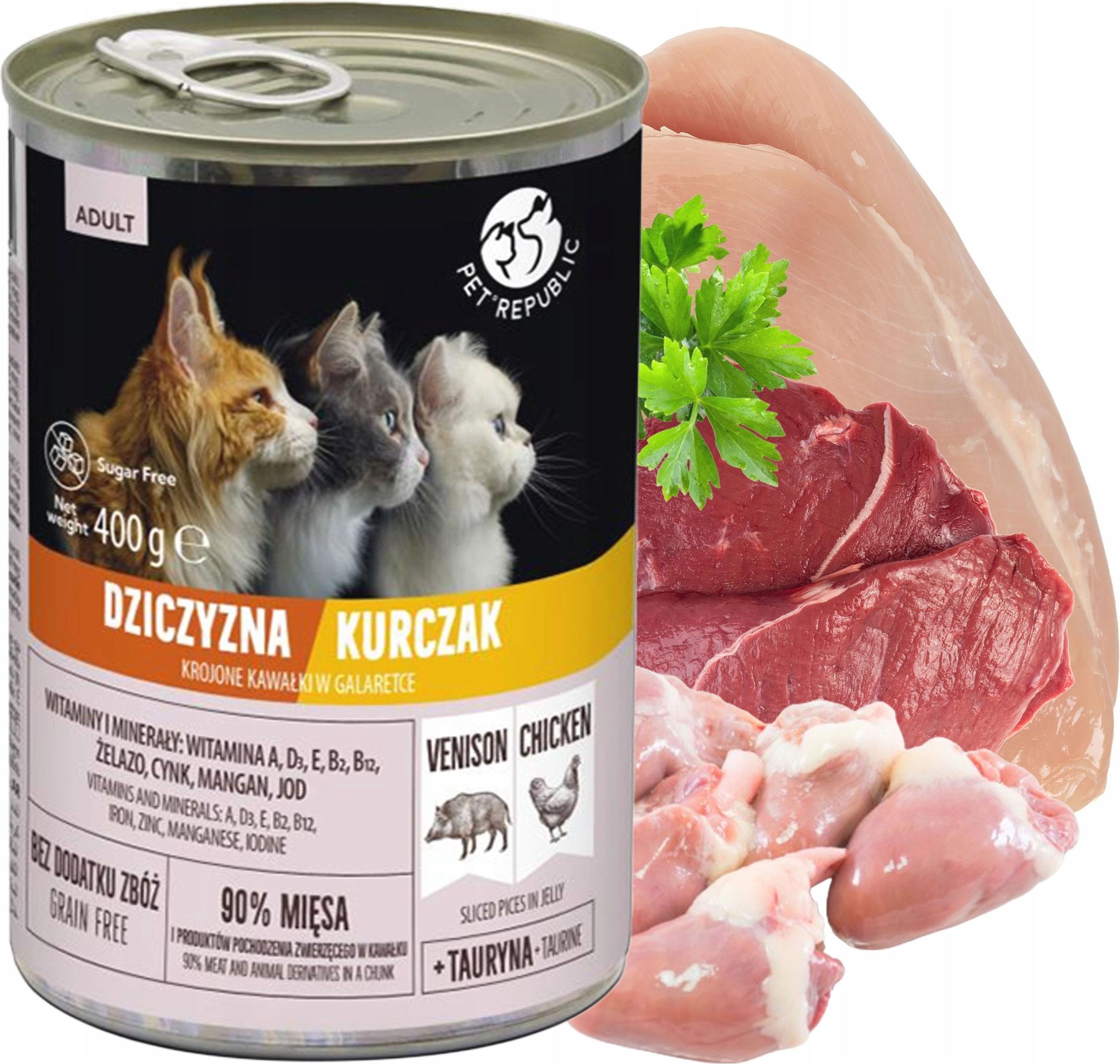 Karma Pet Republic Karma Mokra Kawałki W Galaretce Dla Kota Mix Smaków ...