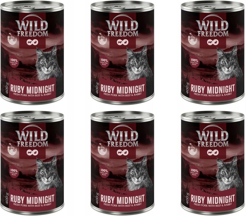 Karma Wild Freedom Red Ruby Midnight Wieprzowina Wołowina Królik 6X400G ...