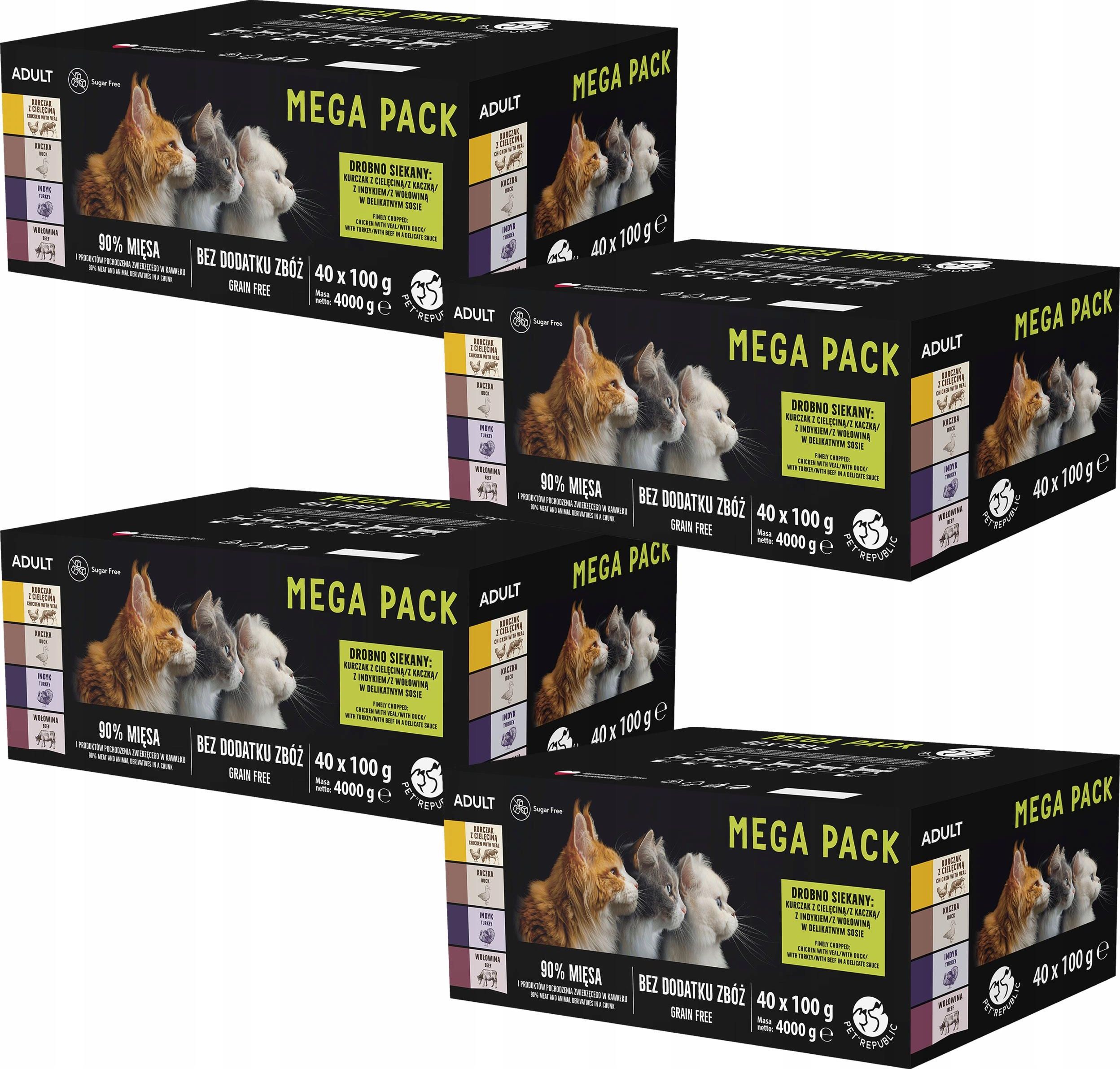 Karma Pet Republic Saszetka Karma Mokra Dla Kota Mix Smaków 160X100G ...