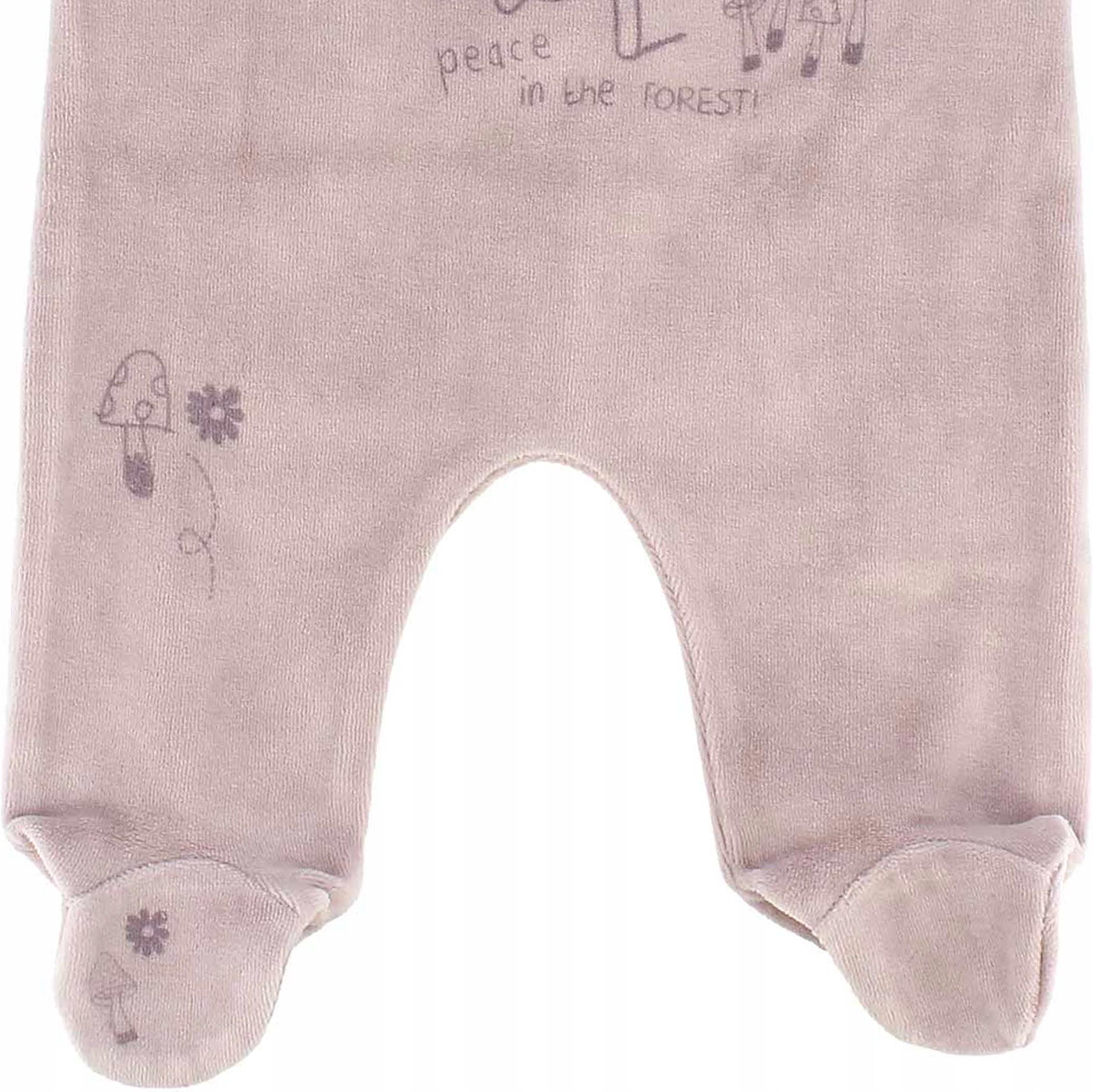 [BO] Przytulny Pajacyk Dziewczęcy Pluszowy Bawełniany Na Zatrzaski 9 M ...