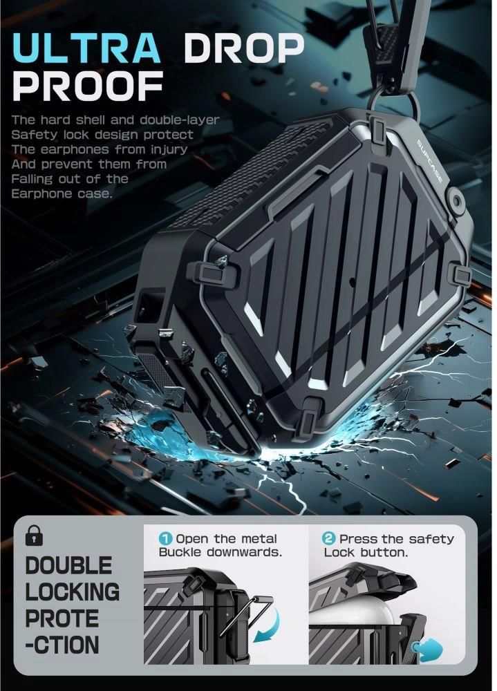 Supcase Wodoodporne Etui Case Cover IP68 Magsafe Do Airpods Pro 3 2025 ...