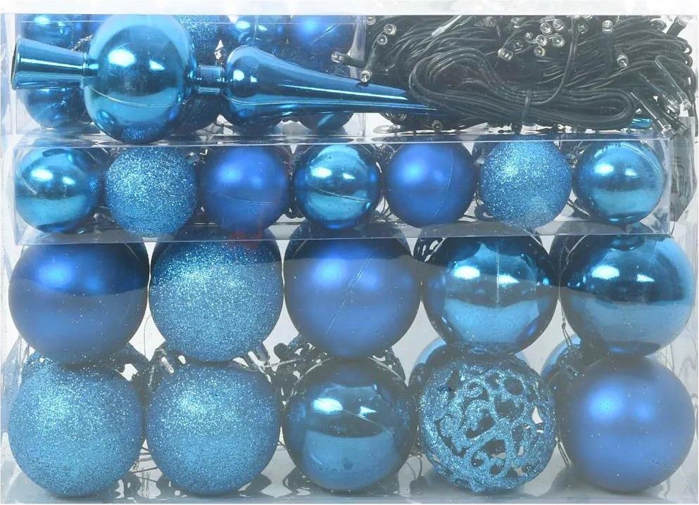 VidaXL Zestaw Bombek Choinkowych Z 150 Diodami Led 61el. Niebieski (42018839) - Opinie i ...