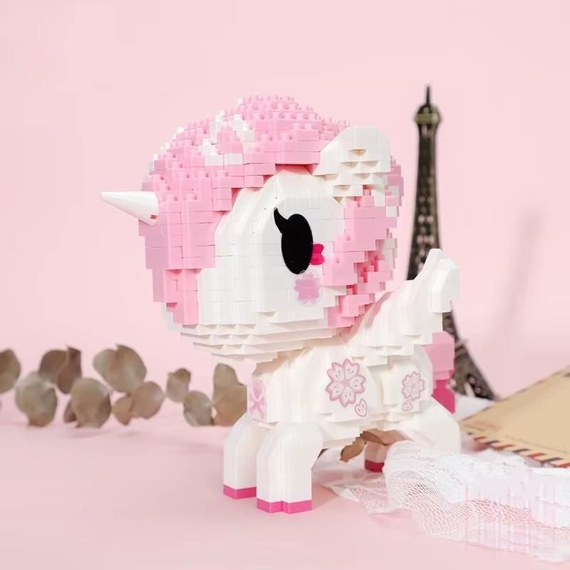 Grajlandia Klocki Jednorożec 18191 Różowy Sakura Balody Micro Blocks ...