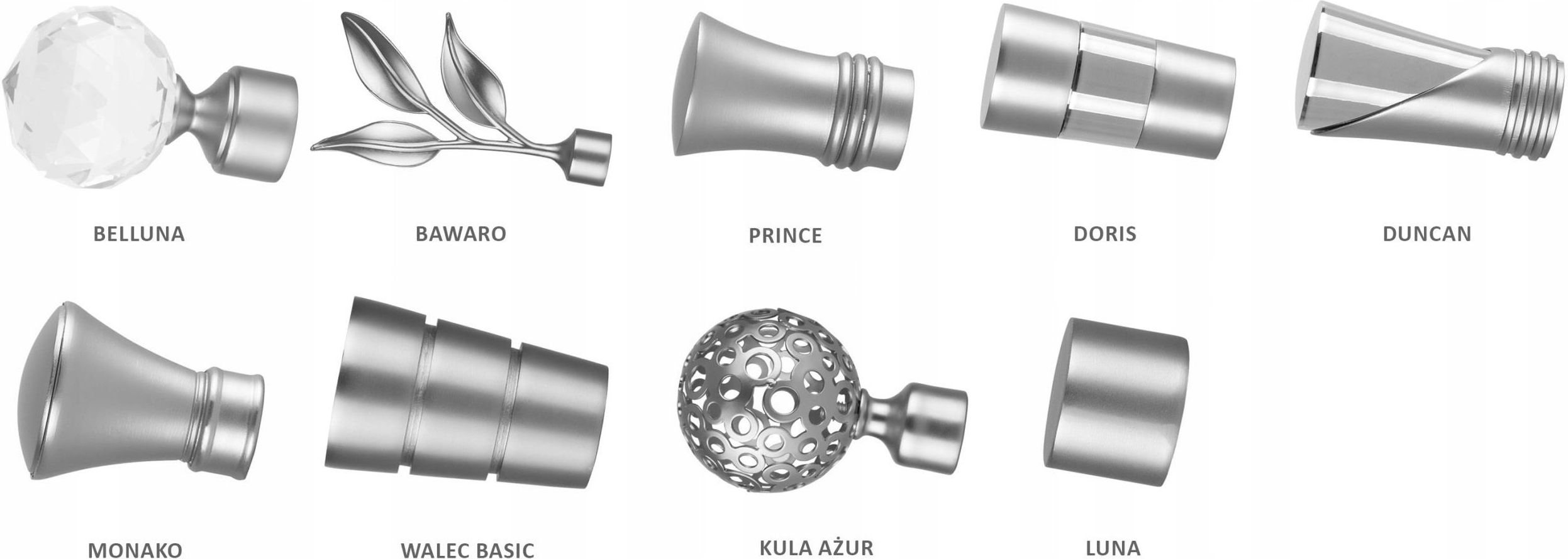 Rena [Bo] Karnisz Pojedynczy 340Cm 19Mm Nowoczesny 3 Wybór Zakończeń - Opinie i atrakcyjne ceny ...
