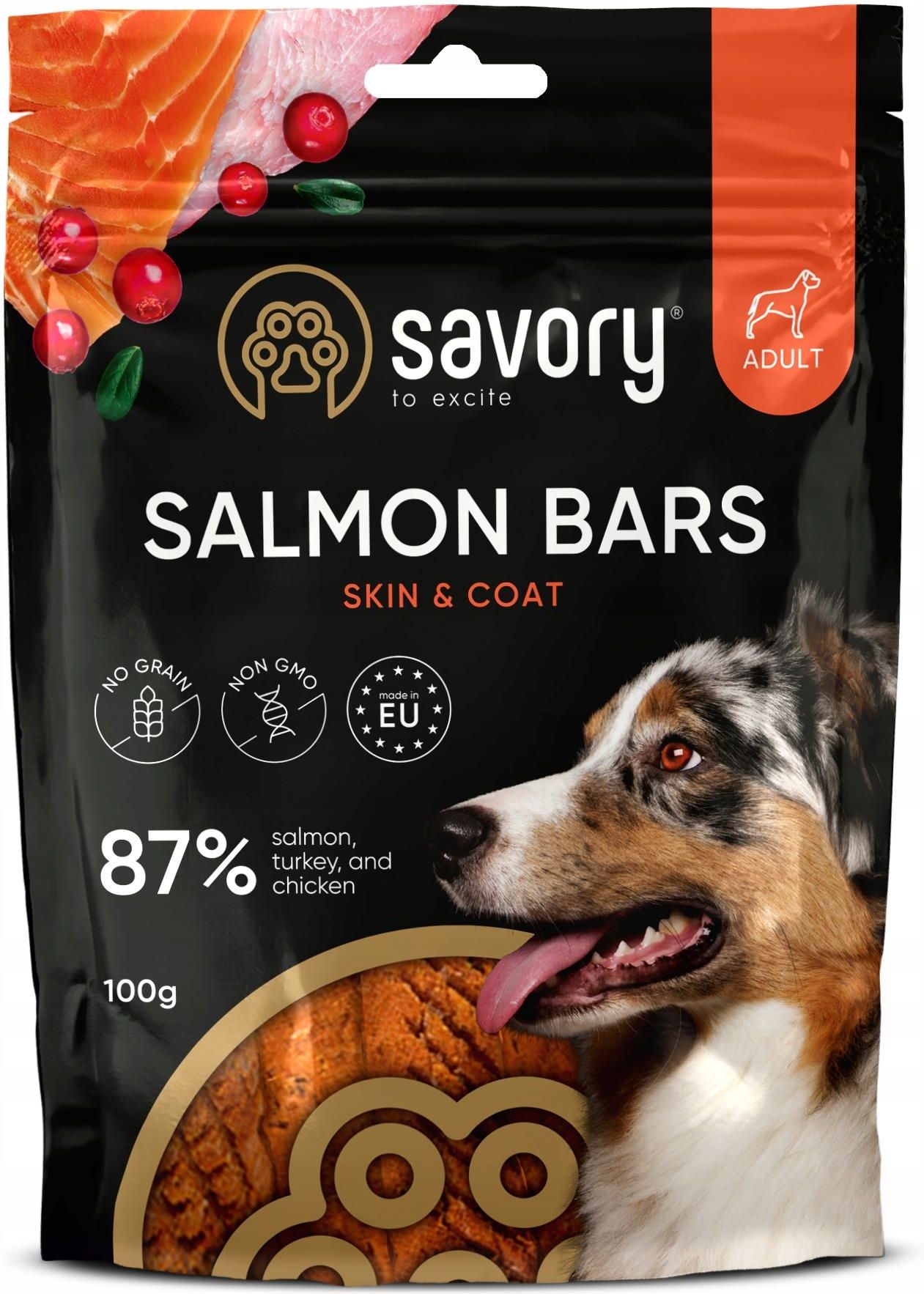 Karma Savory Przysmak Dla Psa Adult Jerky Salmon Łosoś 100G - Ceny i ...