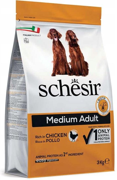 Karma Schesir Suchy Pies Medium Adult Kurczak 3Kg - Ceny i opinie ...