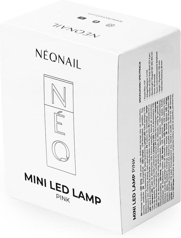 NEONAIL Różowa mini lampa LED do paznokci NEO TUBE Pink - Opinie i ceny ...