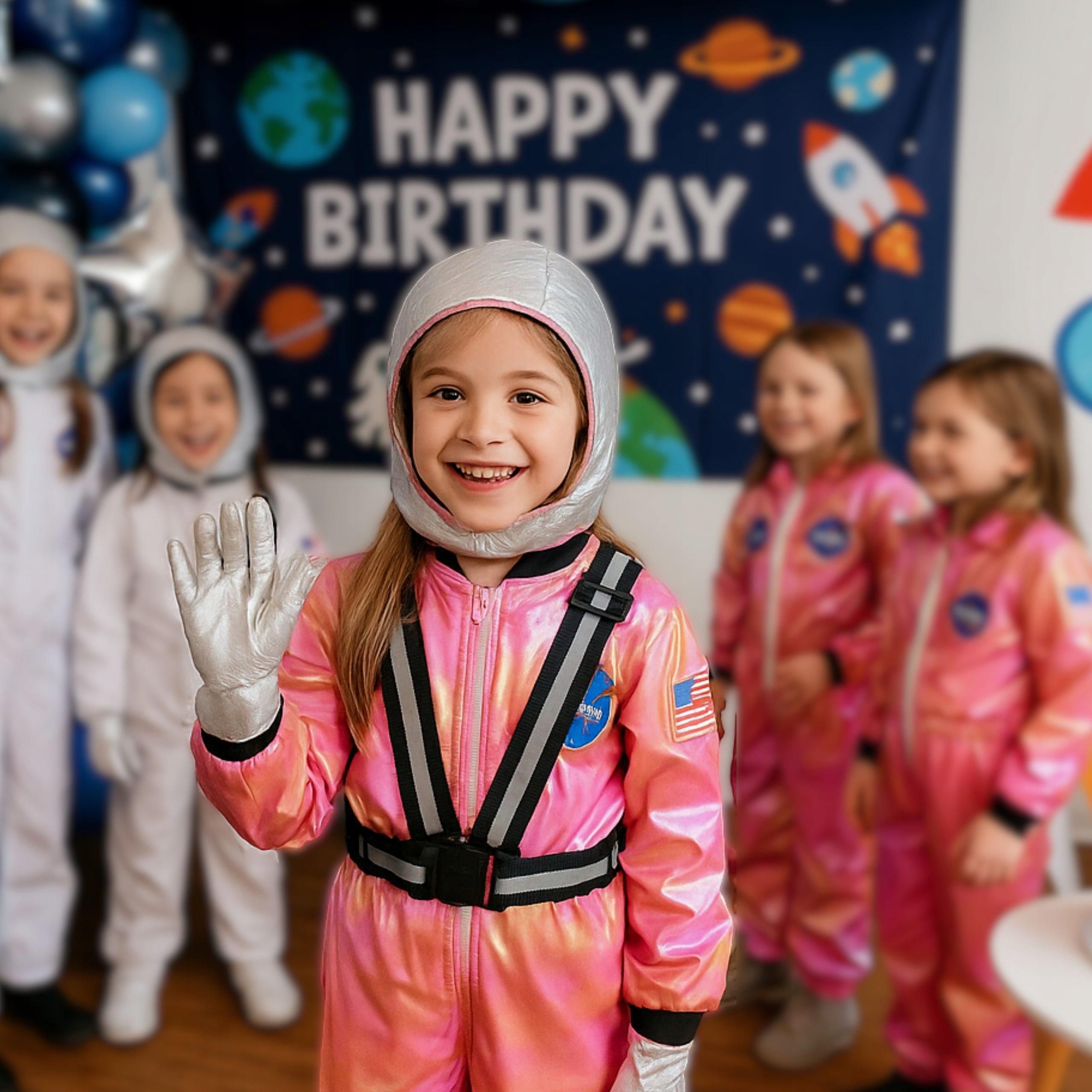 Strój Kostium Przebranie Astronautki Kosmonautki Kombinezon Nasa 128 ...