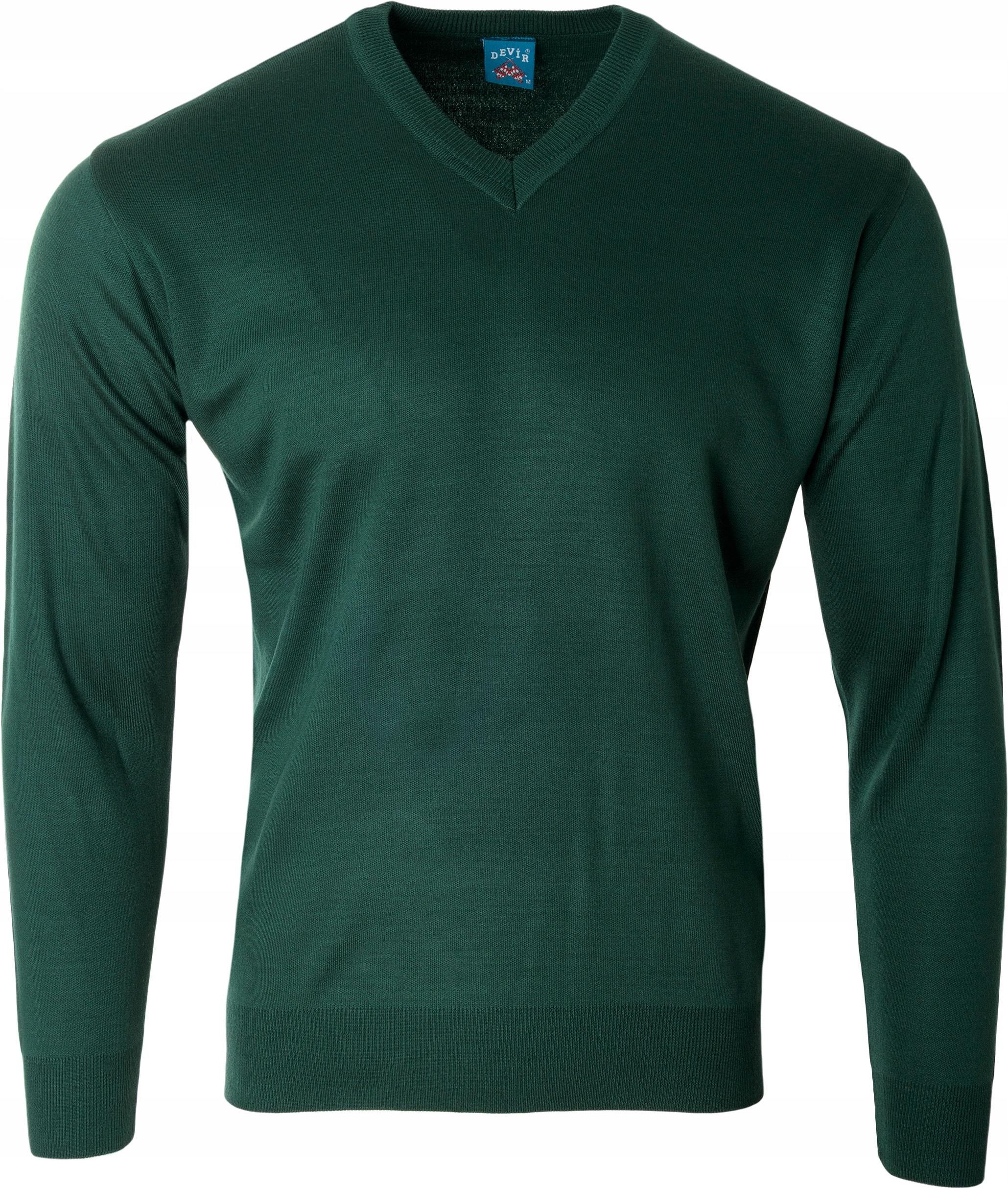 Sweter Męski Turecki Serek Jesienny Ciemnazieleń Wygodn Devir XXL ...