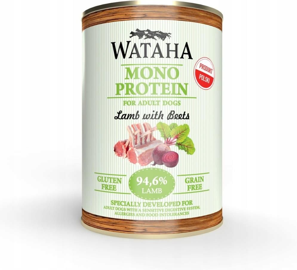 Karma Wataha Mono Protein Adult Karma Mokra Dla Psa Jagnięcina Buraki ...