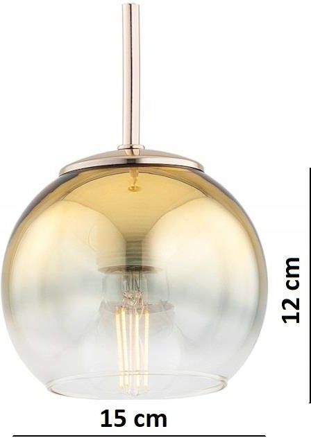 Lampa Lampa Ścienna Kinkiet Złoty Żyrandol Kule Astra Led E27 (64014 ...