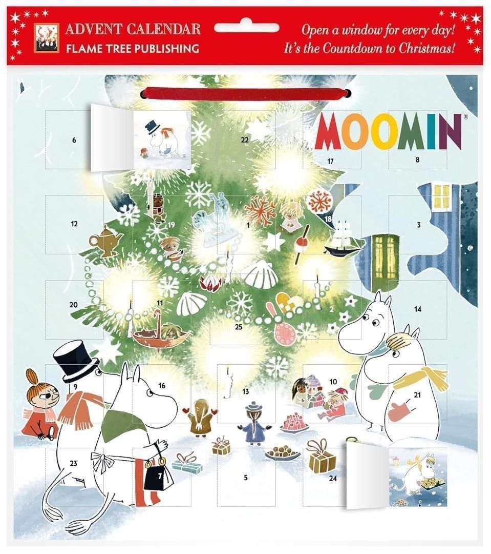 Kalendarz Adwentowy z naklejkami Muminki Święta - Flame Tree - Książka ...
