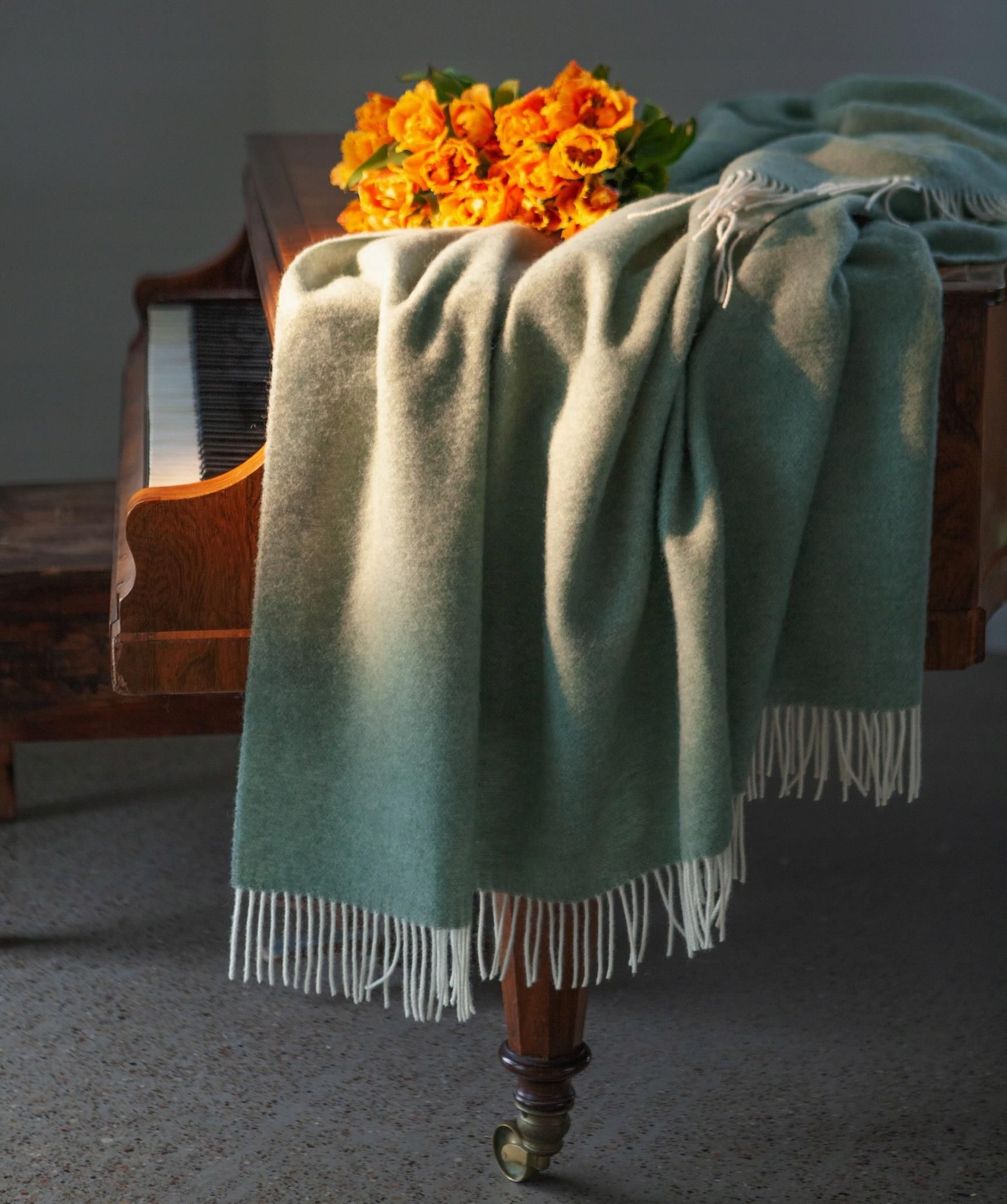 Koc Wełniany Cieply Miękki 100% Wełna Pled Koce 170X200 Cozy Blankets ...