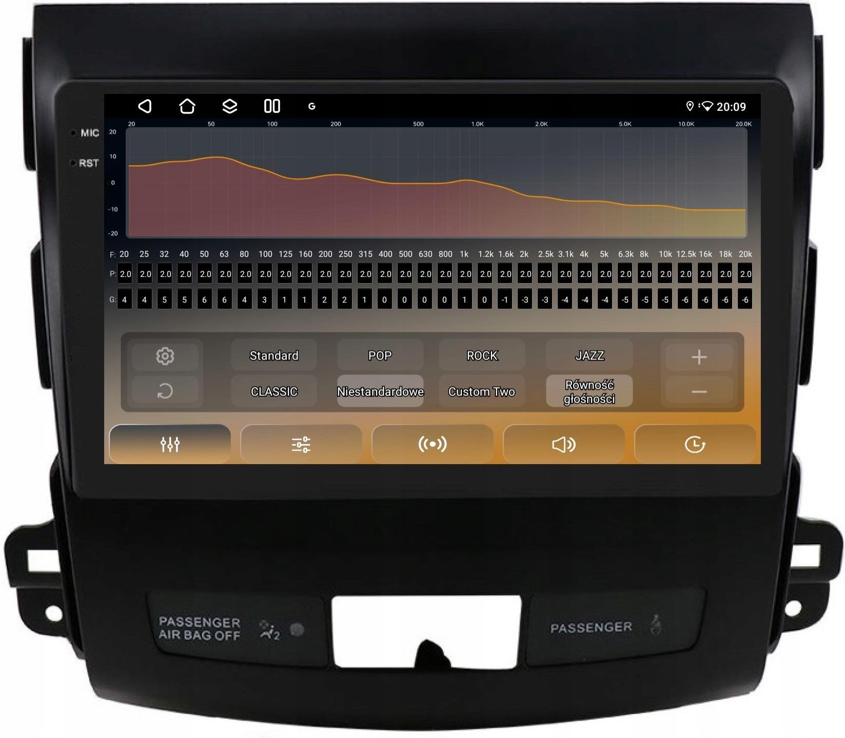 Radioodtwarzacz samochodowy Marsdev Mitsubishi Outlander II Citroen C ...