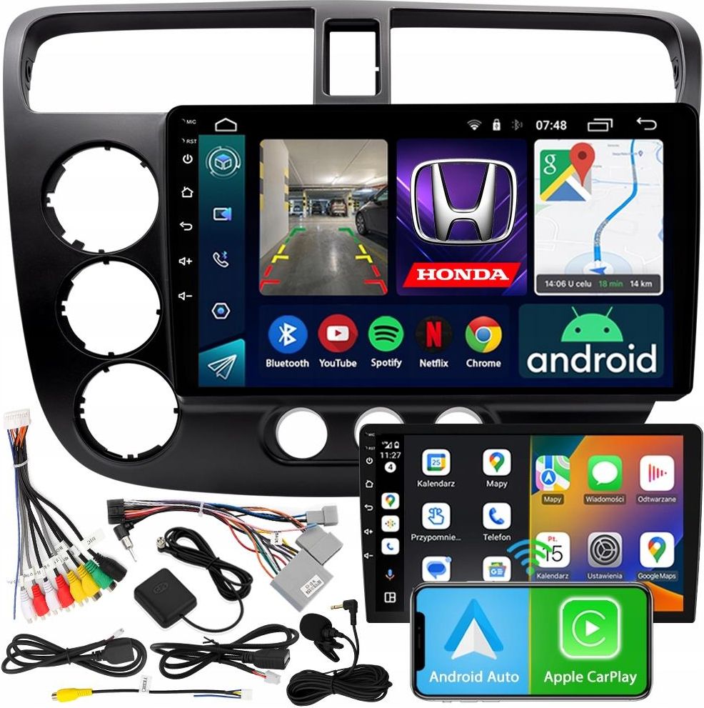 Radioodtwarzacz samochodowy Ncs Nawigacja RS-305 Honda Civic VII Sedan ...
