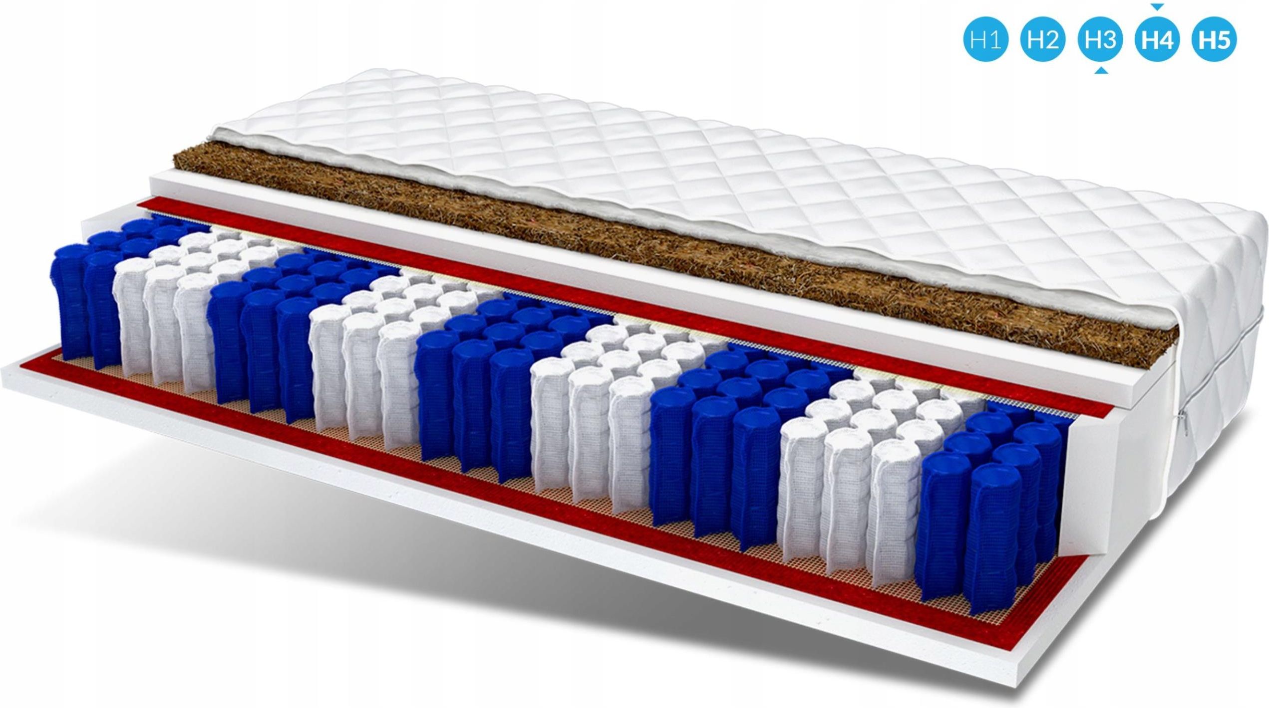 Materac Fdm Materac 16 80x200 Kieszeniowy Pianka T25 Mata Kokosowa ...