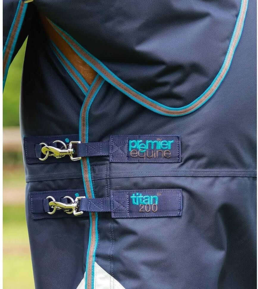 Premier Equine Derka Zewnętrzna Dla Koni Z Osłoną Szyi Titan 200g - Ceny i opinie - Ceneo.pl