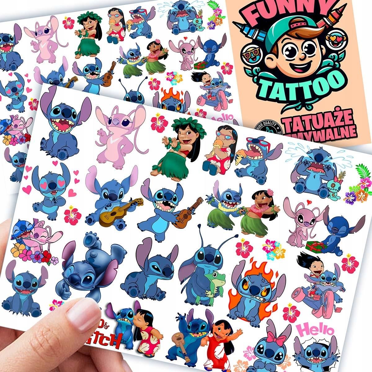 Paw TatuażeZmywalne Tymczasowe Stitch - Ceny i opinie - Ceneo.pl