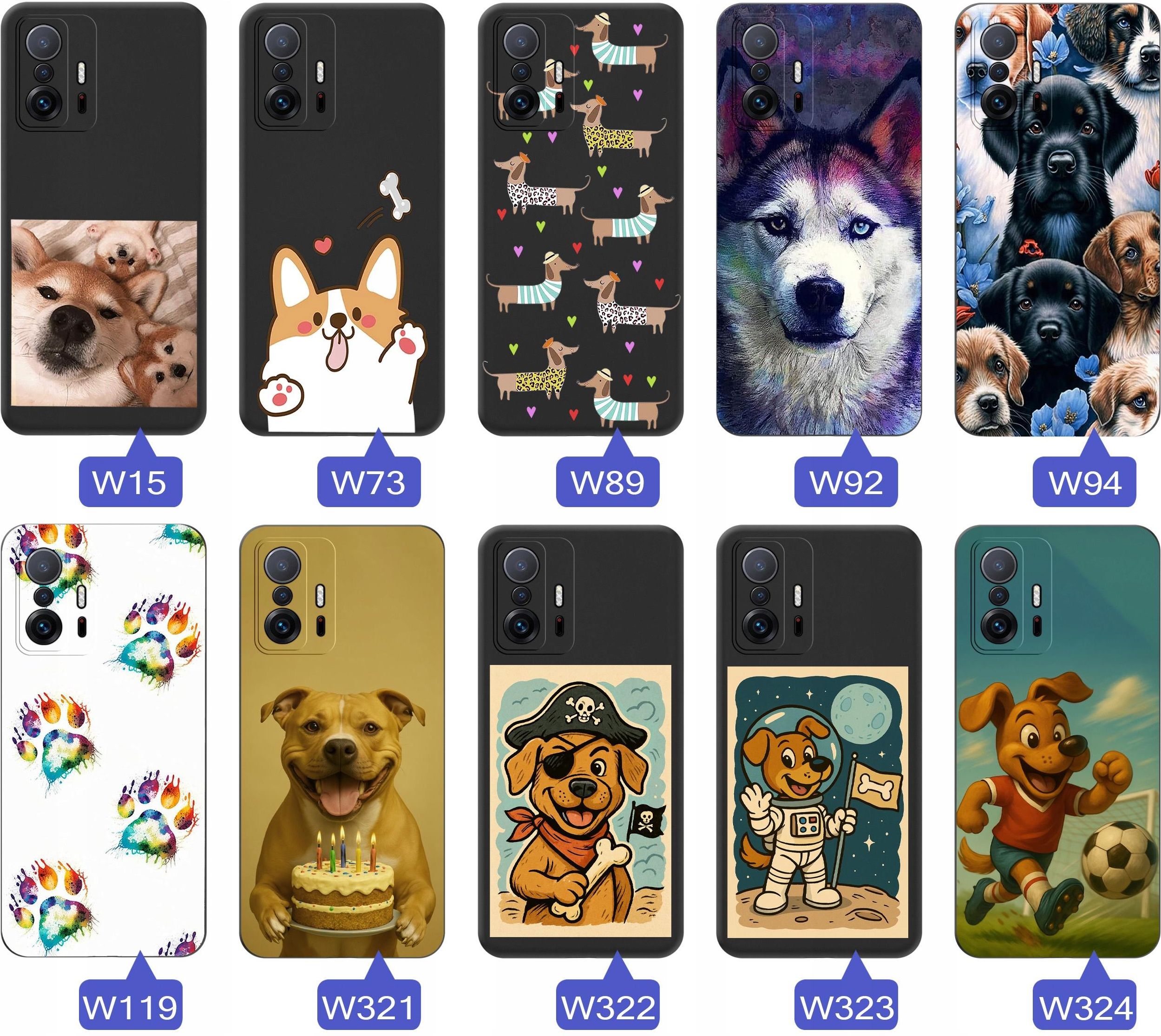 Krainagsm Etui do Xiaomi 11T 11T Pro Pies Piesek Z Psem Dog Psiak Szkło ...
