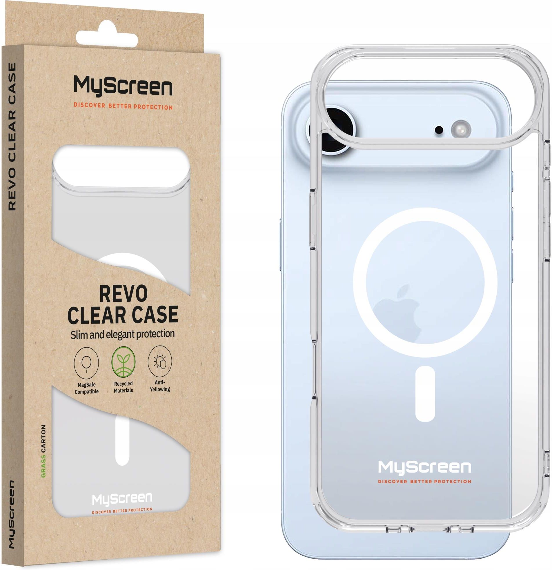 Myscreen Apple iPhone 17 Air Revo Clear Case MagSafe - Etui na telefon, ceny i opinie - Ceneo.pl