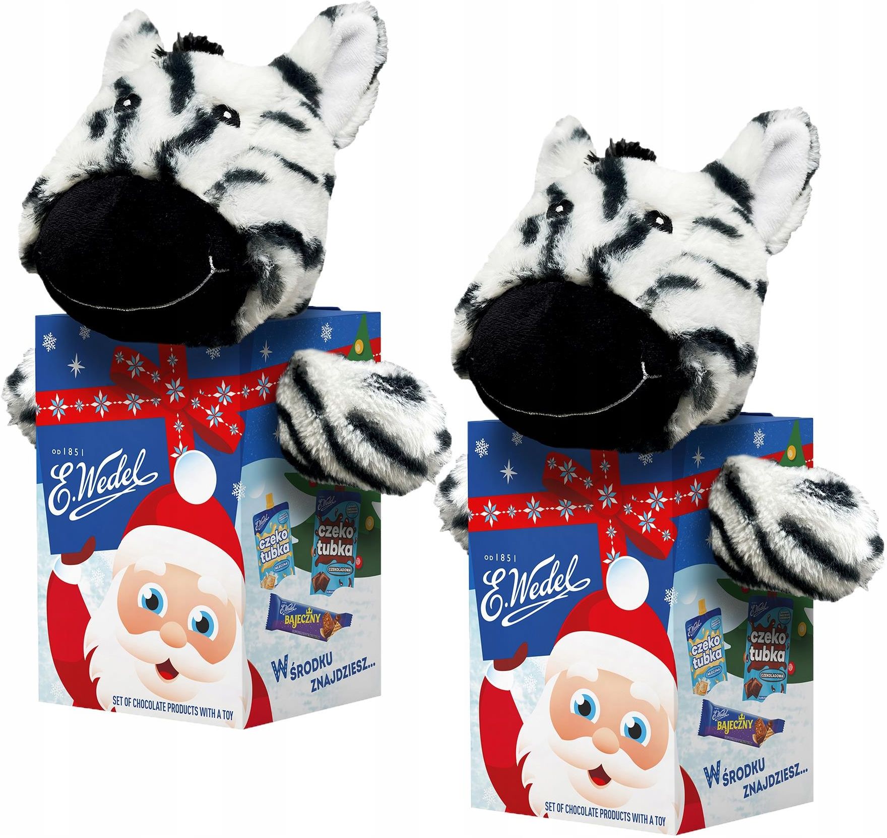 E. Wedel Zestaw słodyczy z zabawką pacynką zebrą 2x140 g - Ceny i ...