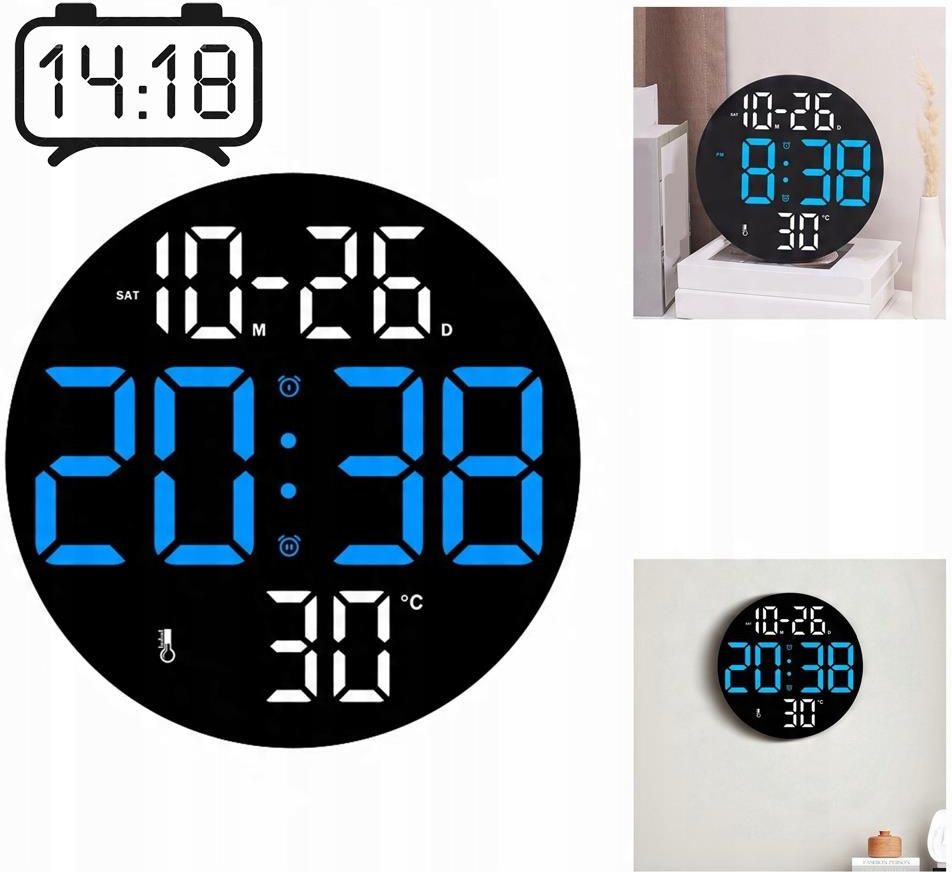 Zegar Led Z Alarmem – Nowoczesny Design I Praktyczność Dla Pokoi I Biur ...