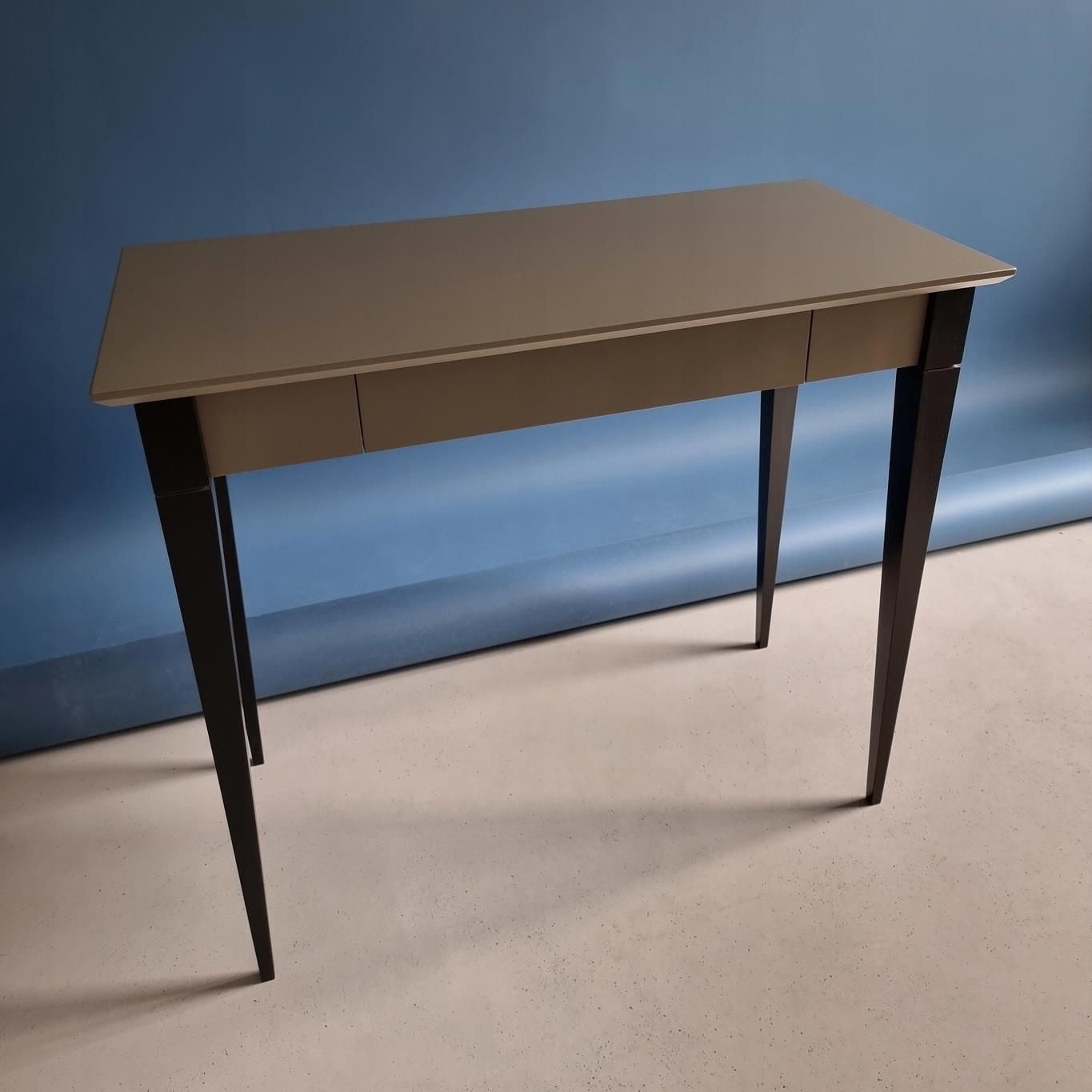 Ragaba Biurko Z Szufladą Mimo 105X40Cm Grafitowe Czarne Nogi ...