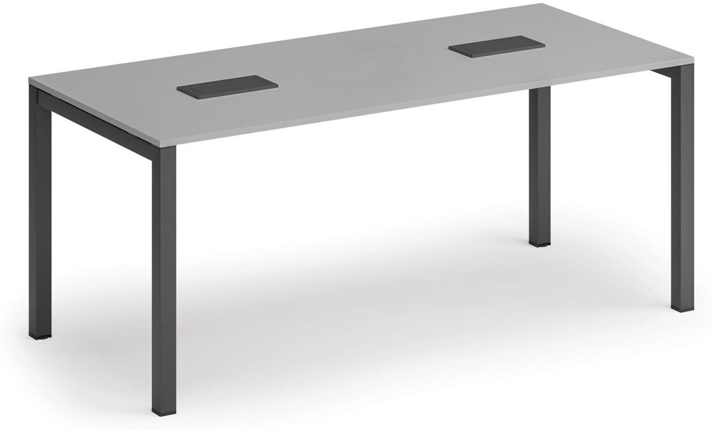 B2B Partner Stół Konferencyjny Primo Square 180X80 Cm Szaro-Srebrna ...