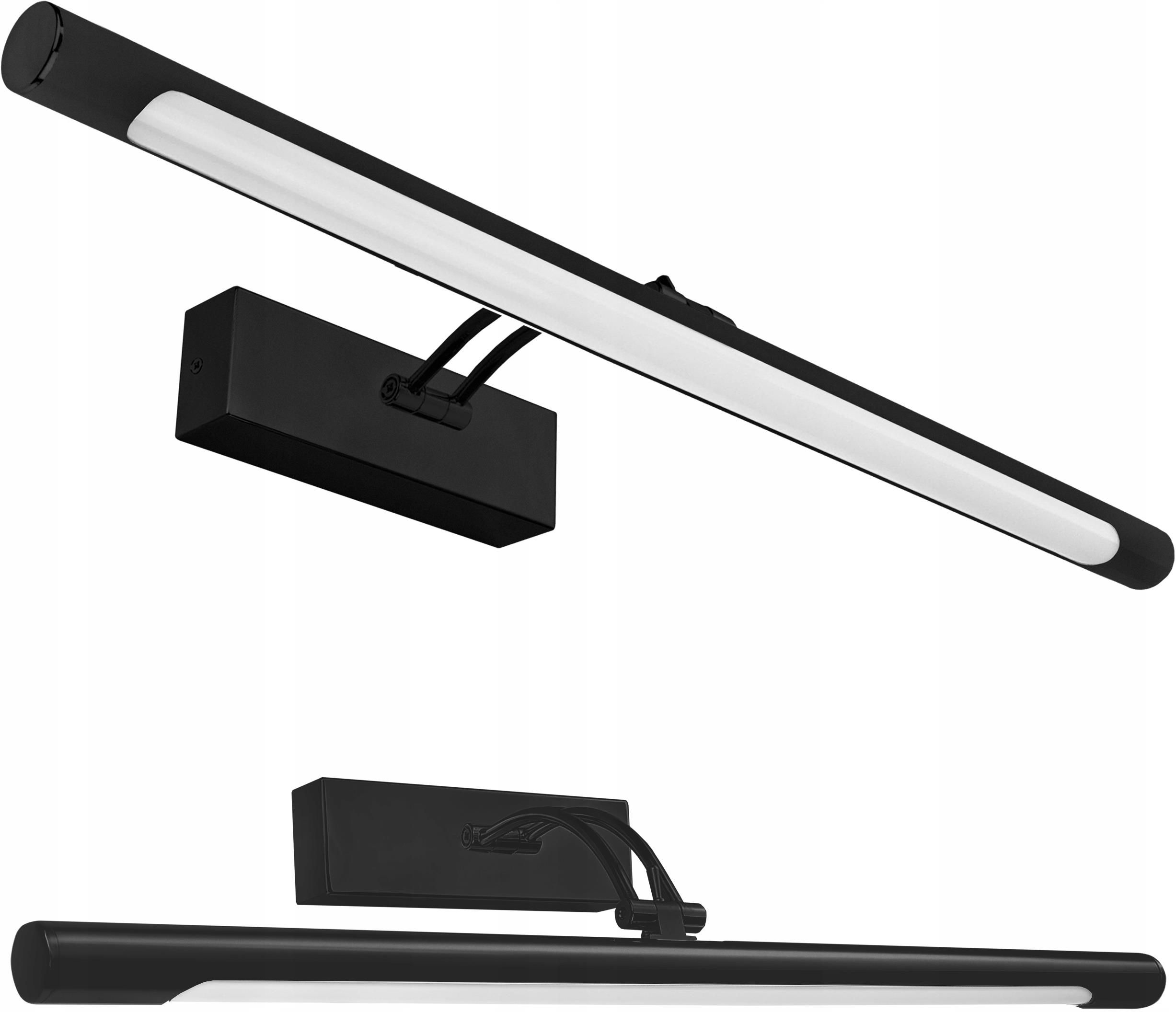 Lampa Ledtechnics Kinkiet Led Łazienkowy Czarna Lampa Nad Lustro 15W ...
