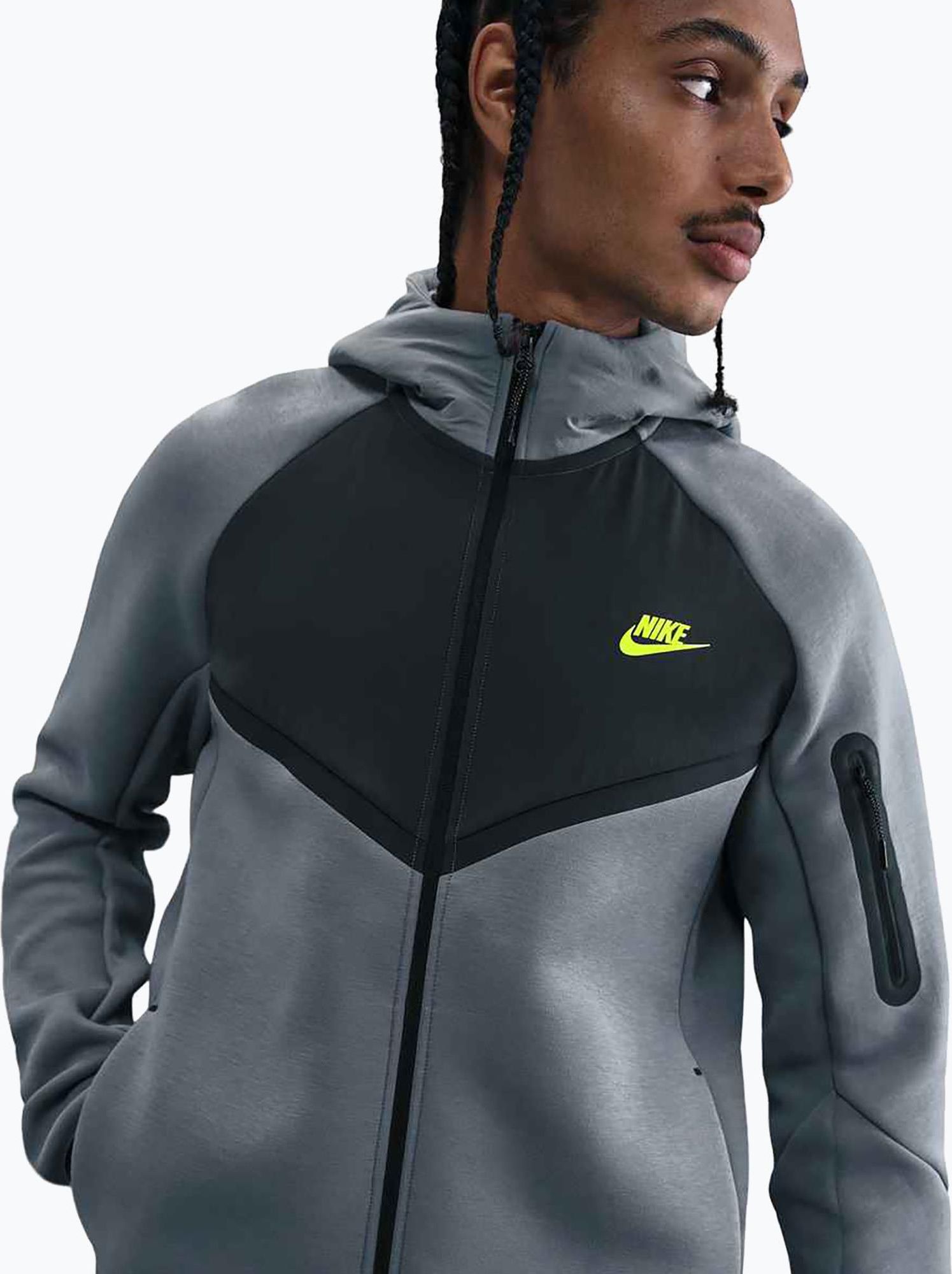 Bluza męska Nike Tech Windrunner Full-Zip cool grey/dark smoke grey ...