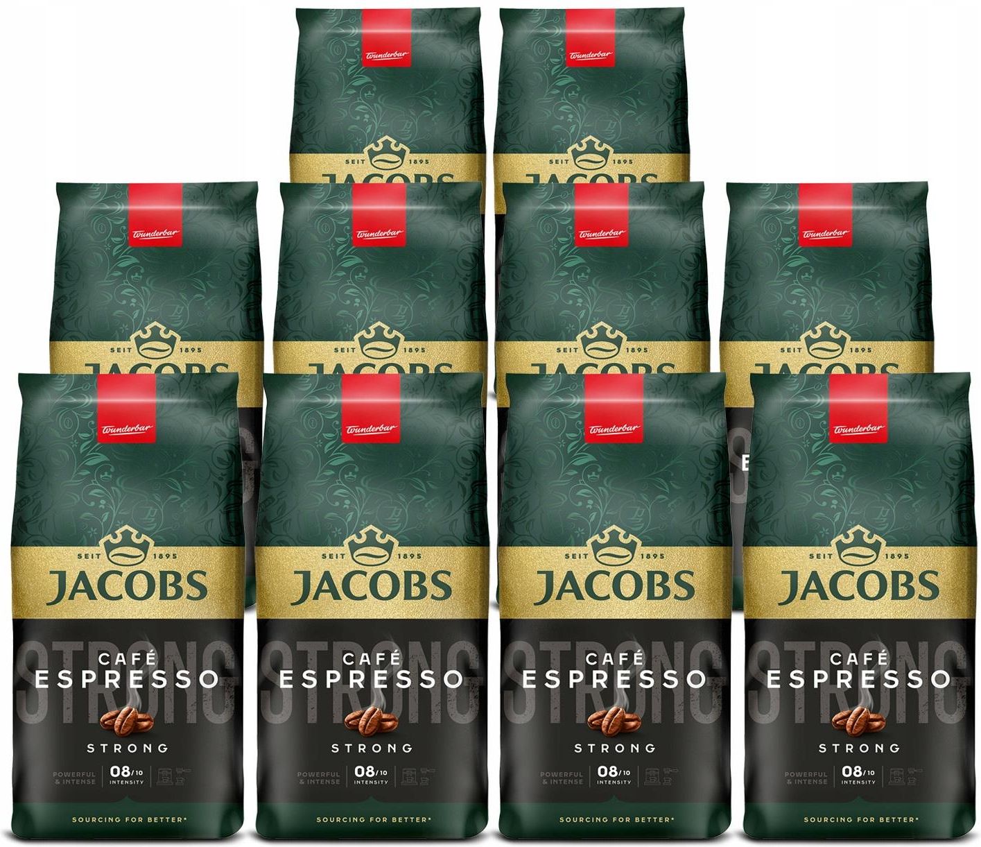 Kawa Jacobs Ziarnista Espresso Strong 10X 1kg - Ceny i opinie - Ceneo.pl