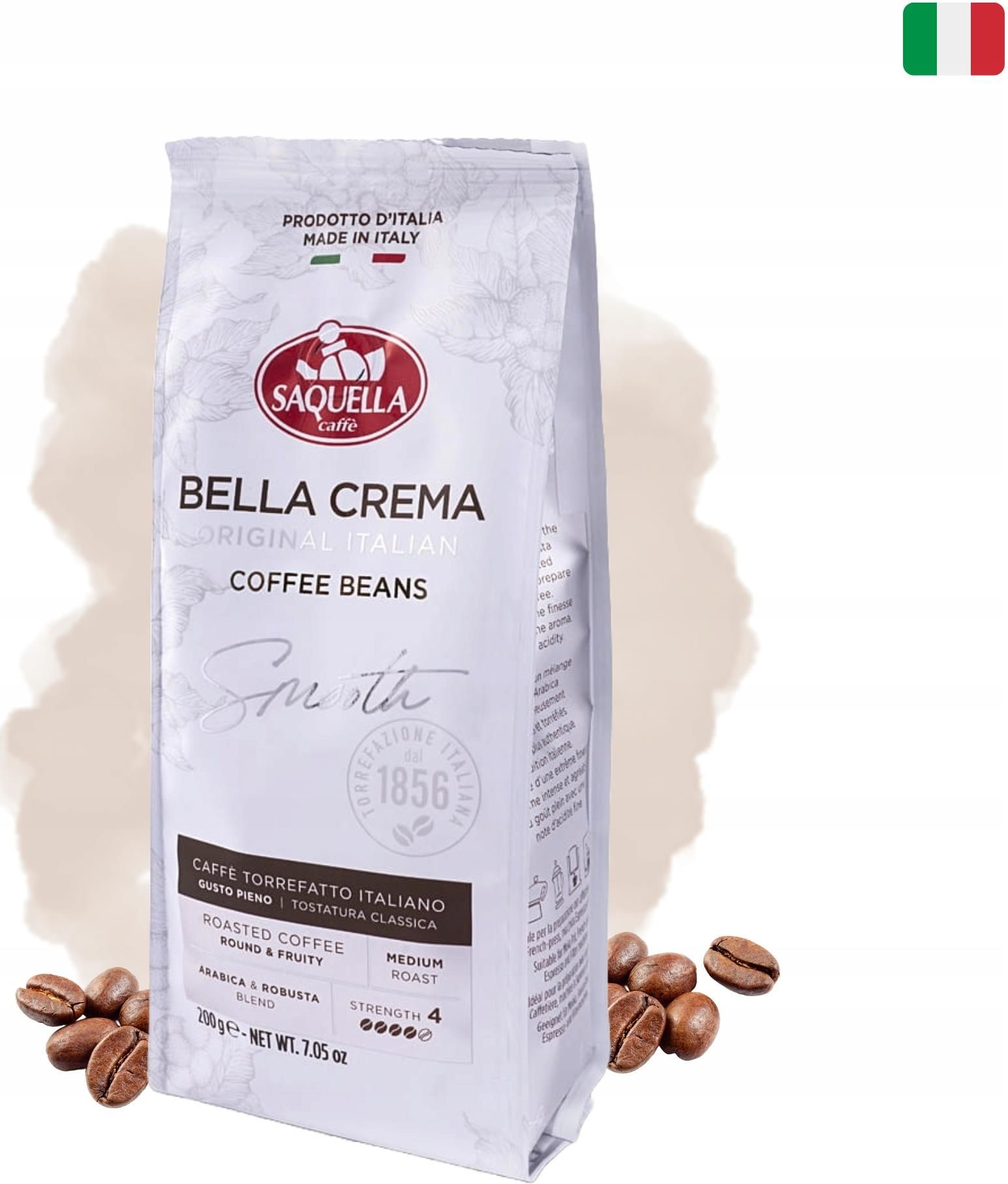 Kawa Saquella Ziarnista Bella Crema Smooth Original Italian 200g - Ceny ...