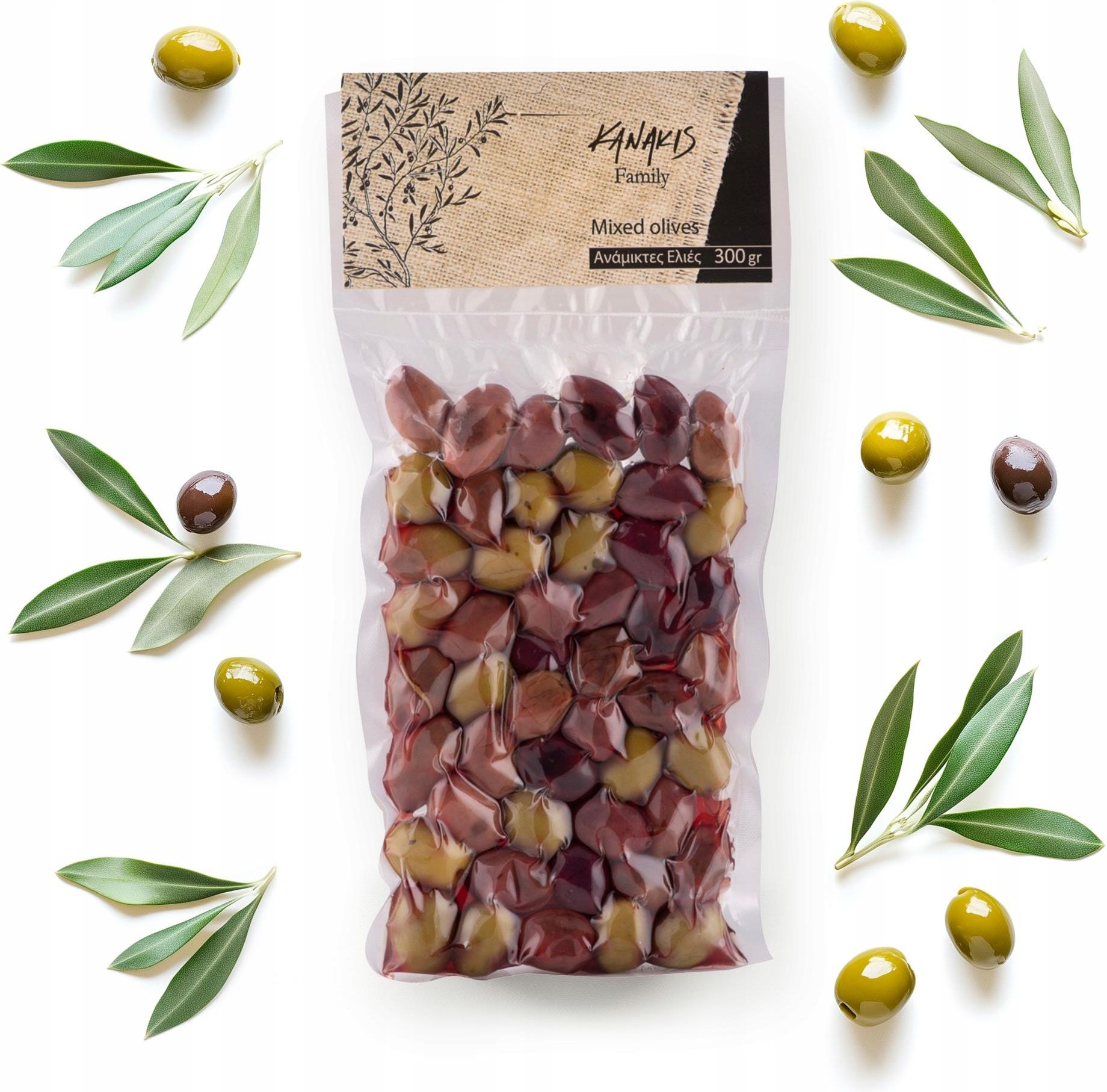 Kanakis Family Oliwki Greckie Mix Kalamata Zielone Mięsiste 100% ...