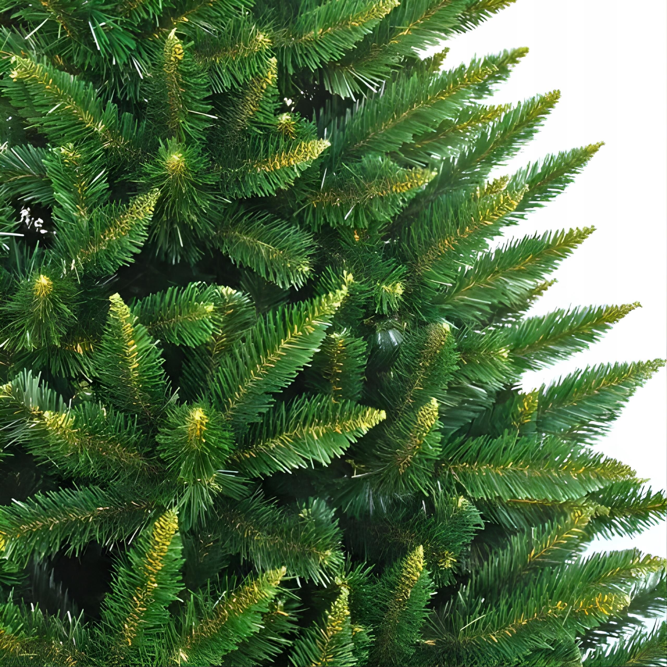 Choinka Sztuczna Świerk Jak Żywa 220Cm Zielona Gęsta Stojak Pod Choinke ...