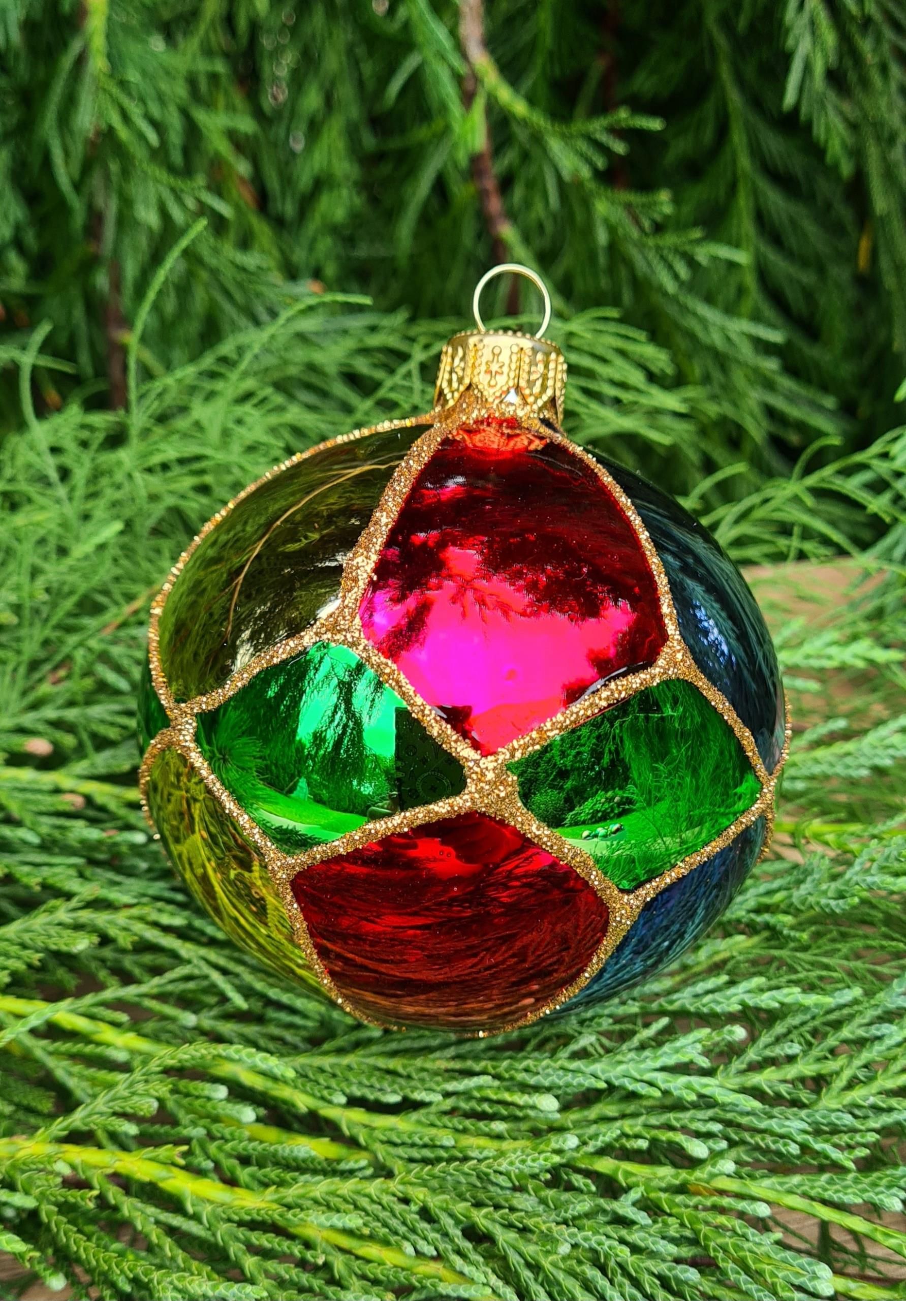 Atelier Agnes Bombki Choinkowe Szklane Ręcznie Malowane 8Cm 6Szt. Styl ...