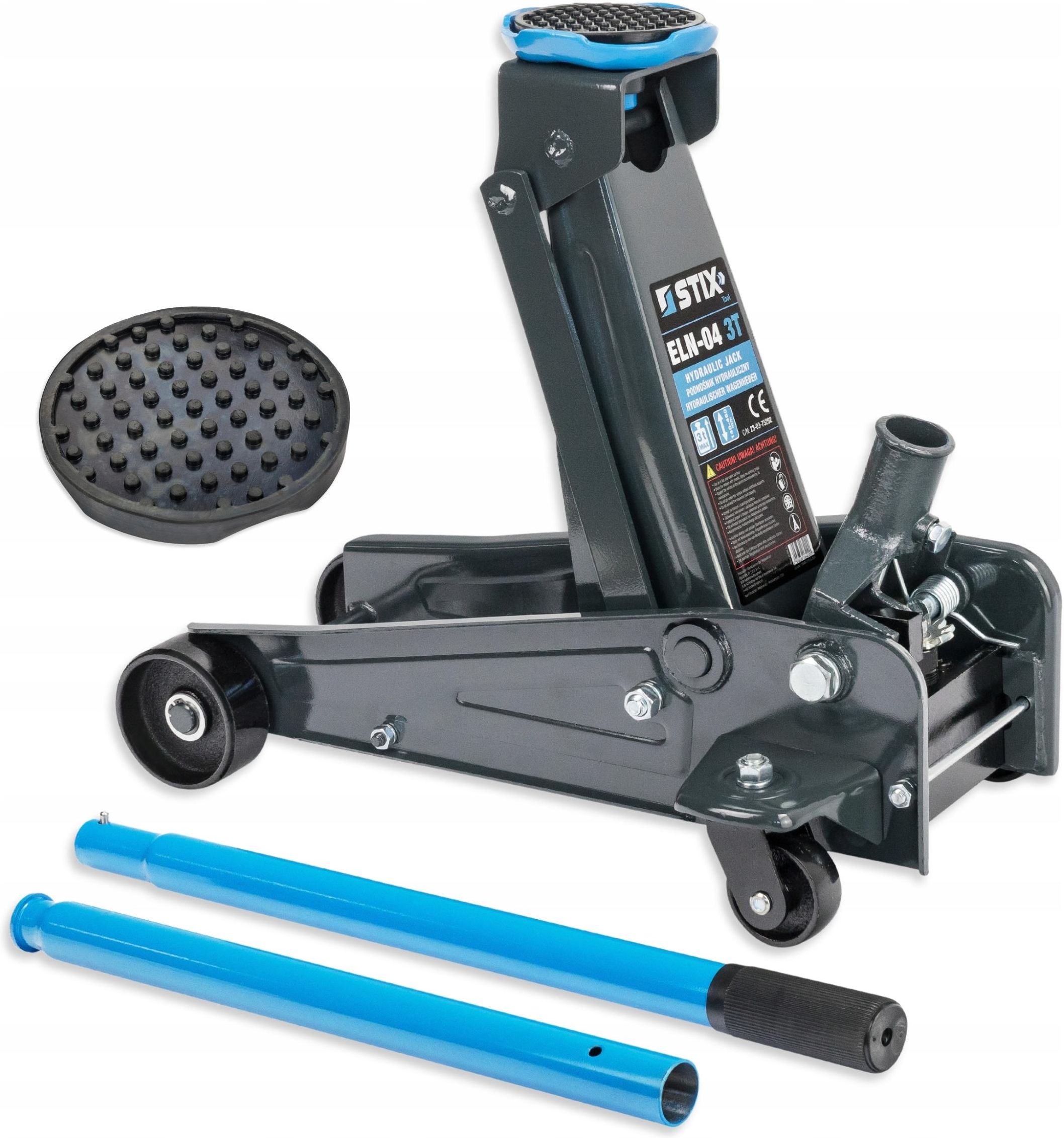 Stix Podnośnik Samochodowy Hydrauliczny Żaba Lewarek 3T Tony 3000Kg Eln ...