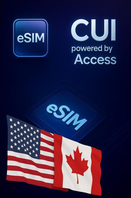 Cui-Sim Karta Esim Internet Roaming 500 Mb Na 1 Dzień Usa, Kanada ...
