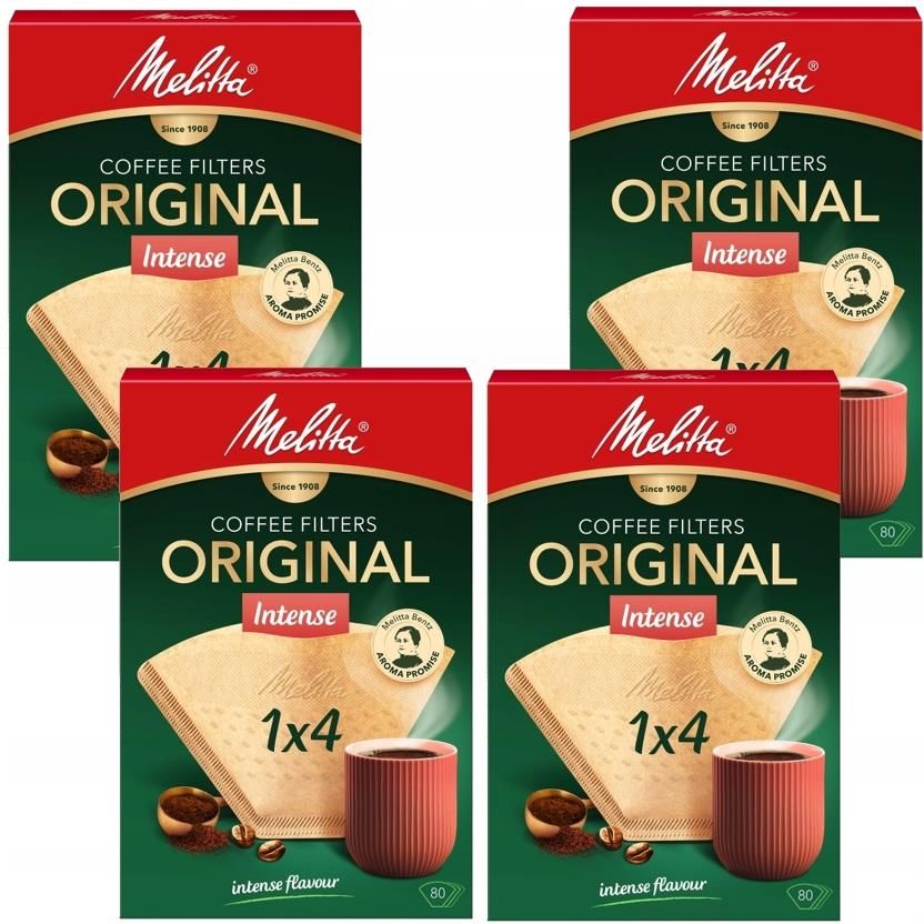 Melitta Papierowe Filtry Do Kawy Gourmet Premium 1X4 320szt. - Opinie i ...